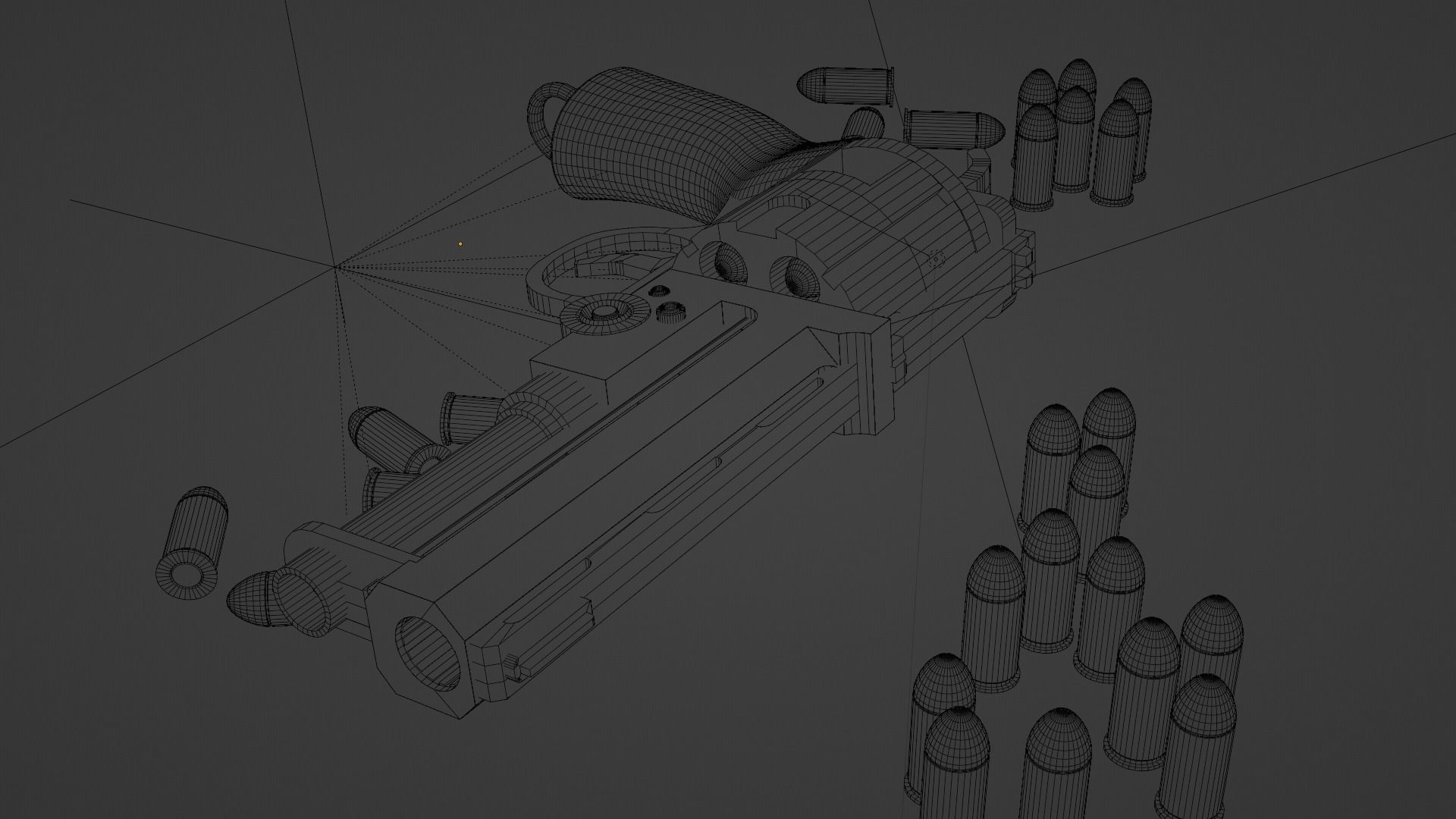 3D model Modular Revolver Gun VR / AR / low-poly | CGTrader