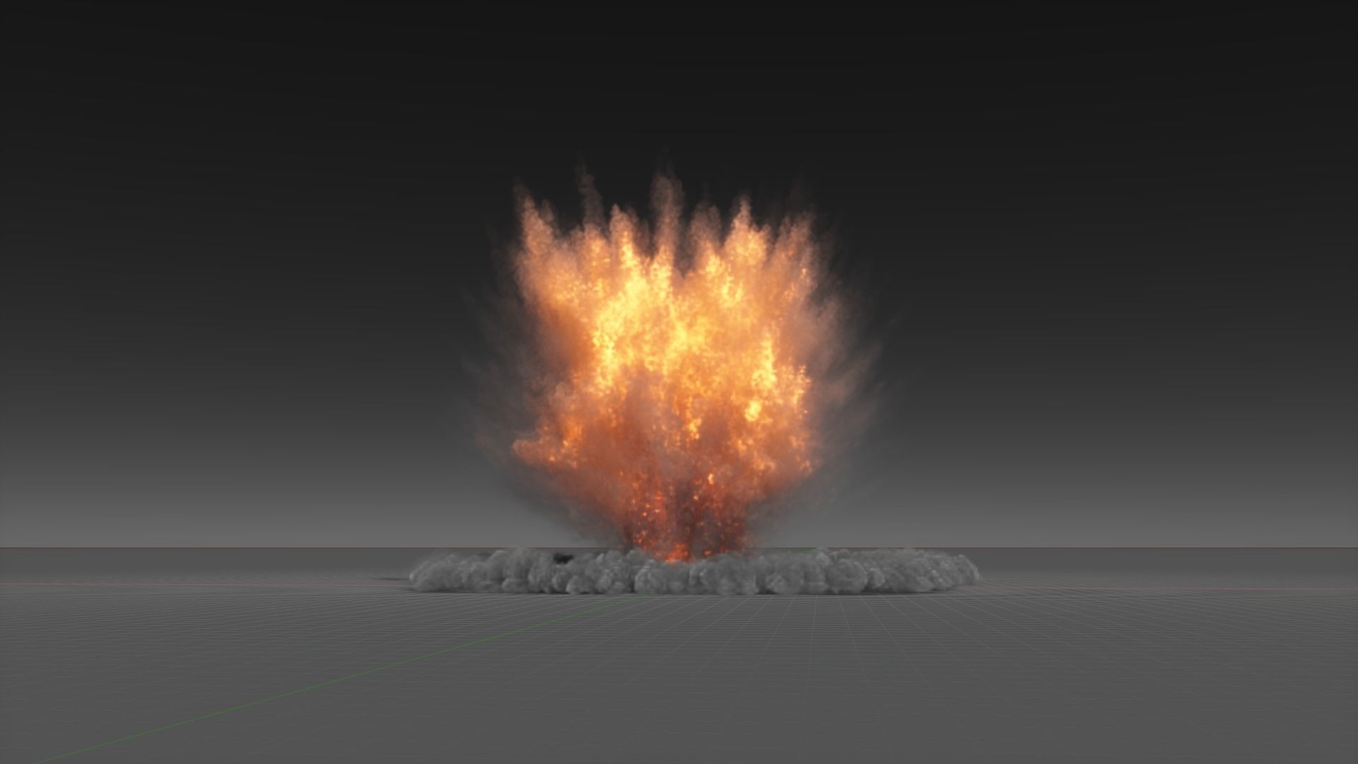 Low Poly Explosion 3D model | CGTrader