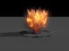 Low Poly Explosion 3D model | CGTrader