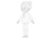 cartoon girl student kid girl ip c4d 3D model | CGTrader