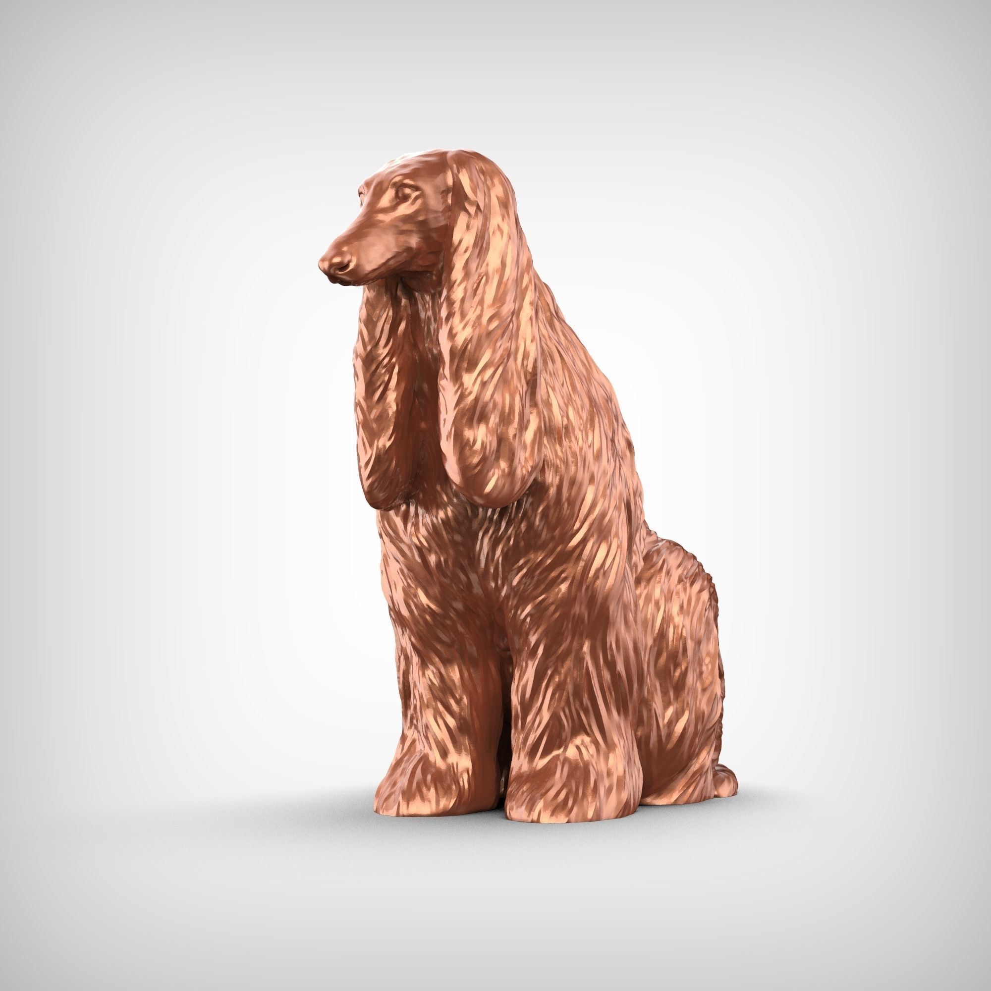 Afghan Hound 3D Print Model Pose 06 3D model 3D printable | CGTrader