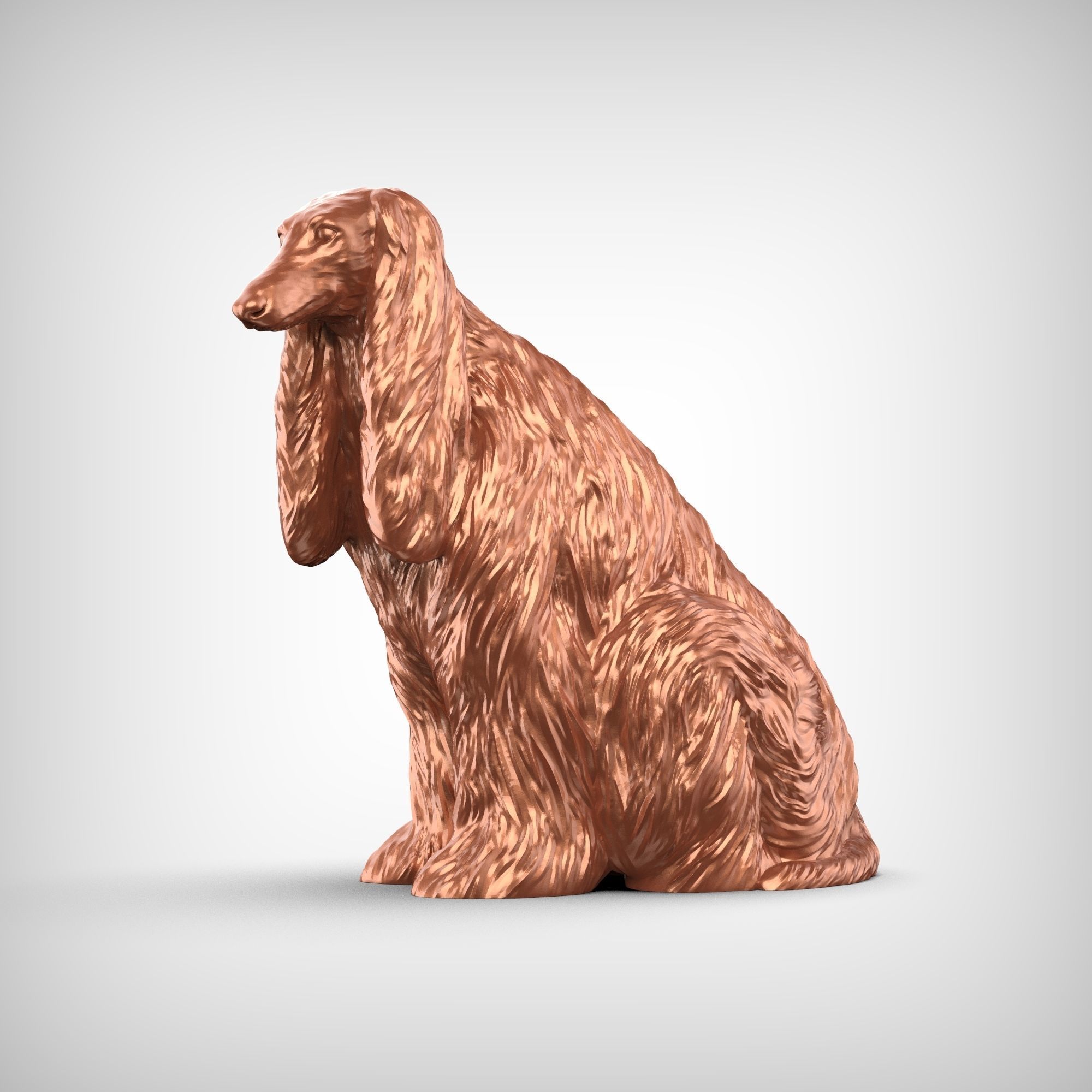 Afghan Hound 3D Print Model Pose 05 3D model 3D printable | CGTrader