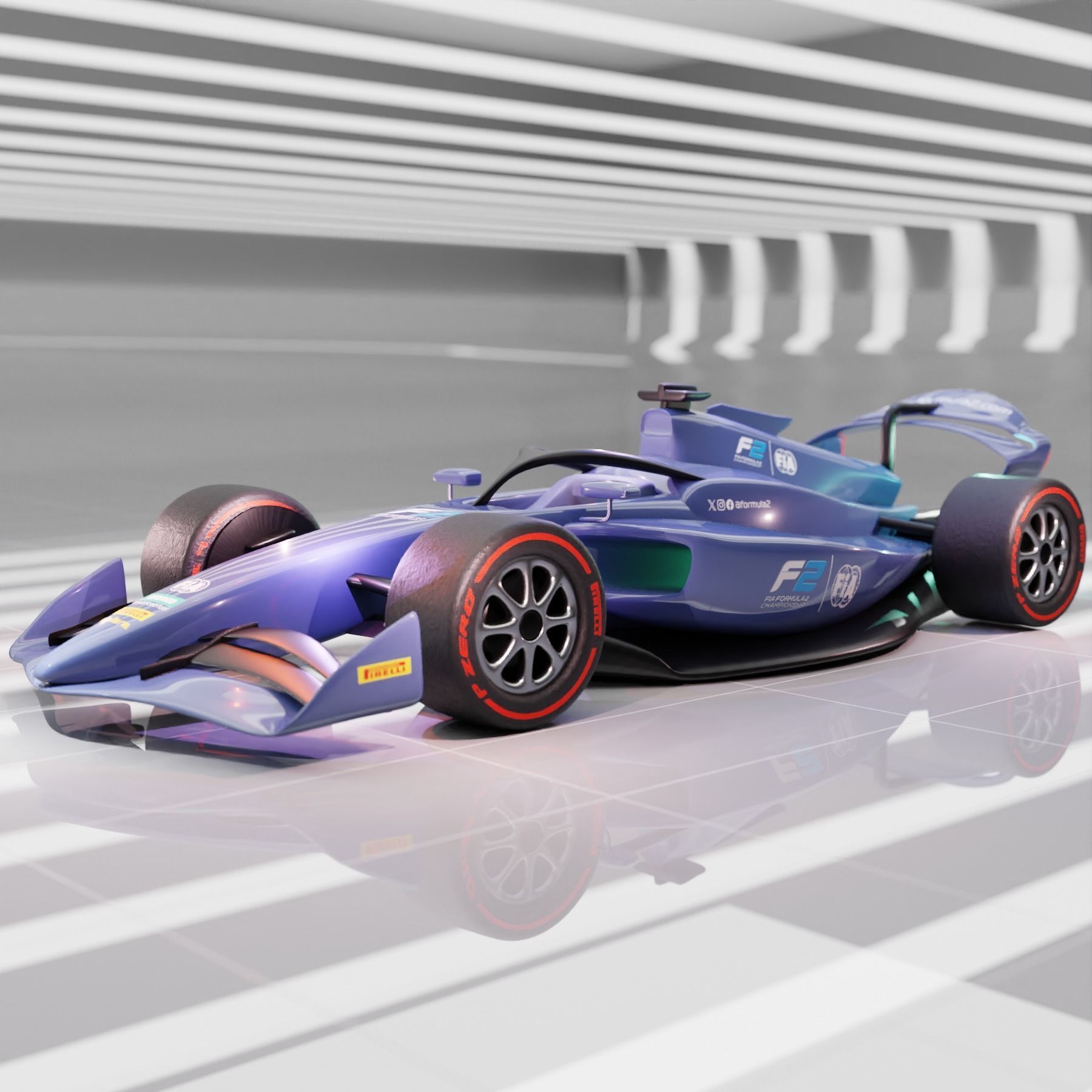 F2 2024 Launch Car 3D model | CGTrader