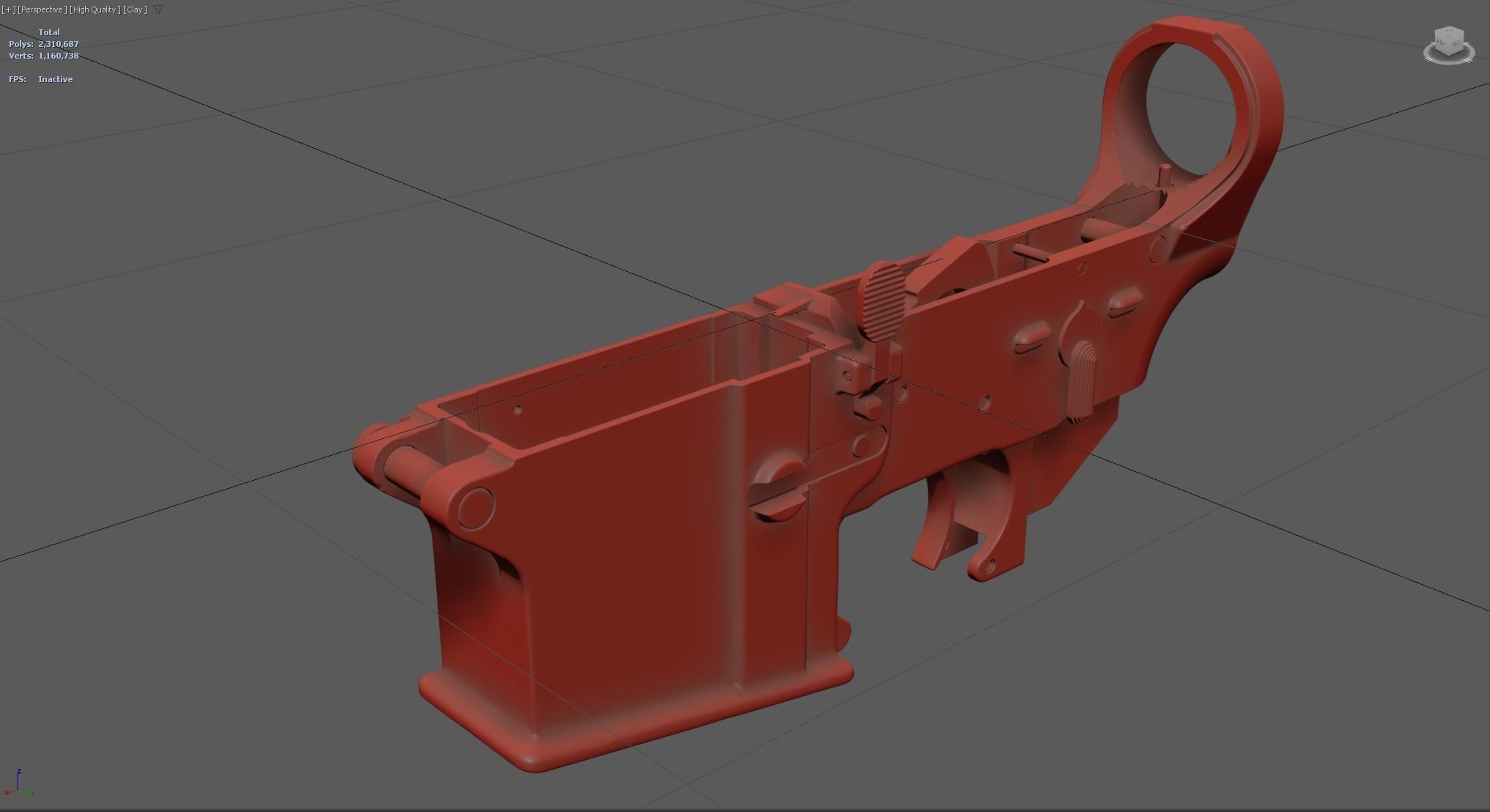 M4A1 - AR-15 - receiver lower - HIGHPOLY - NATO 3D model | CGTrader