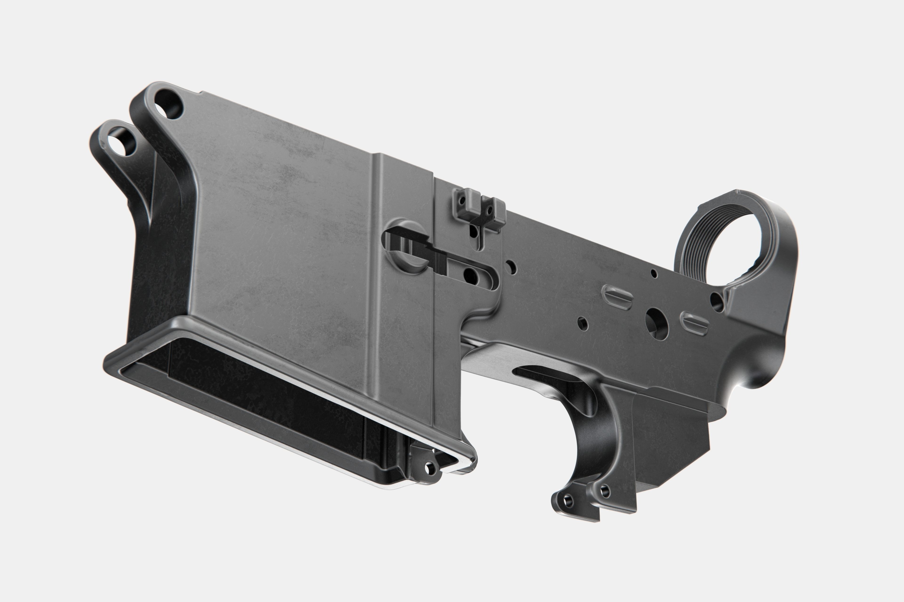 M4A1 - AR-15 - receiver lower - HIGHPOLY - NATO 3D model | CGTrader