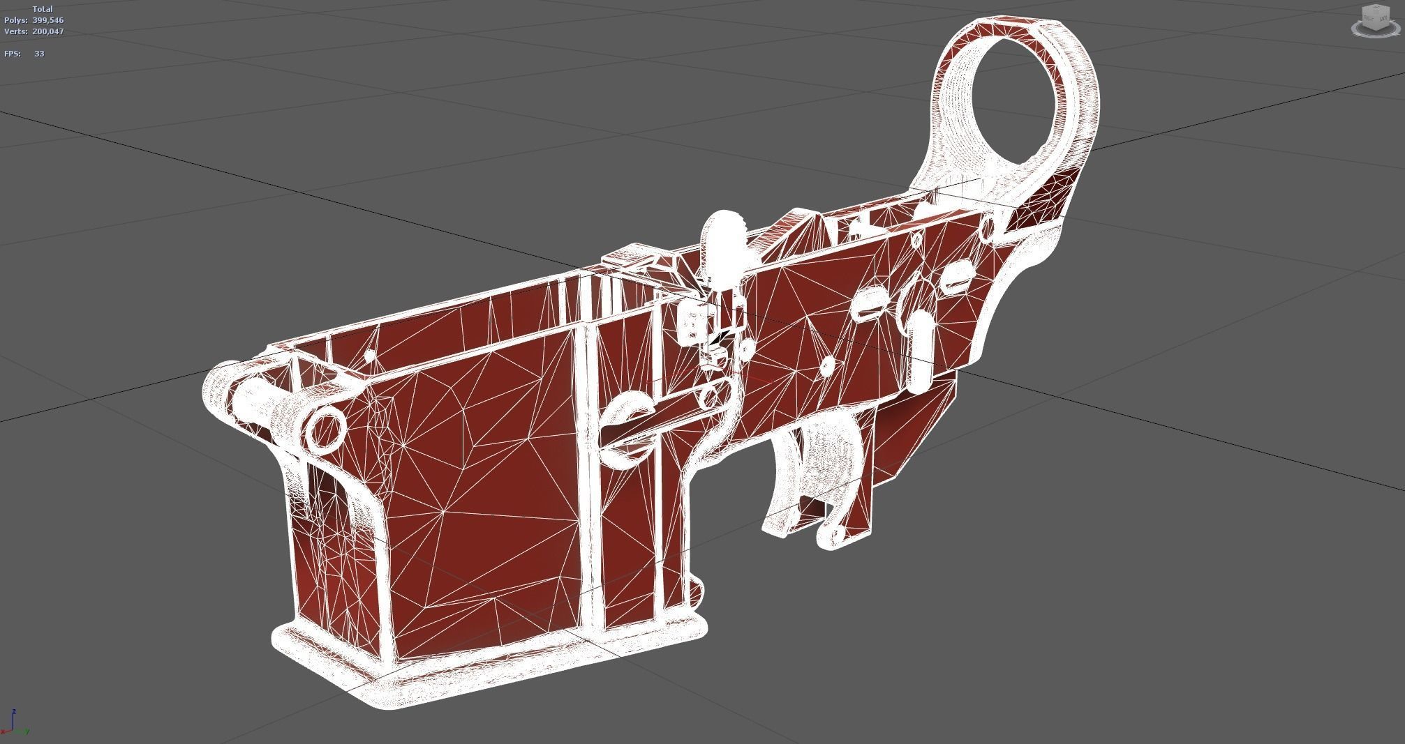 M4A1 - AR-15 - receiver lower - HIGHPOLY - NATO 3D model | CGTrader