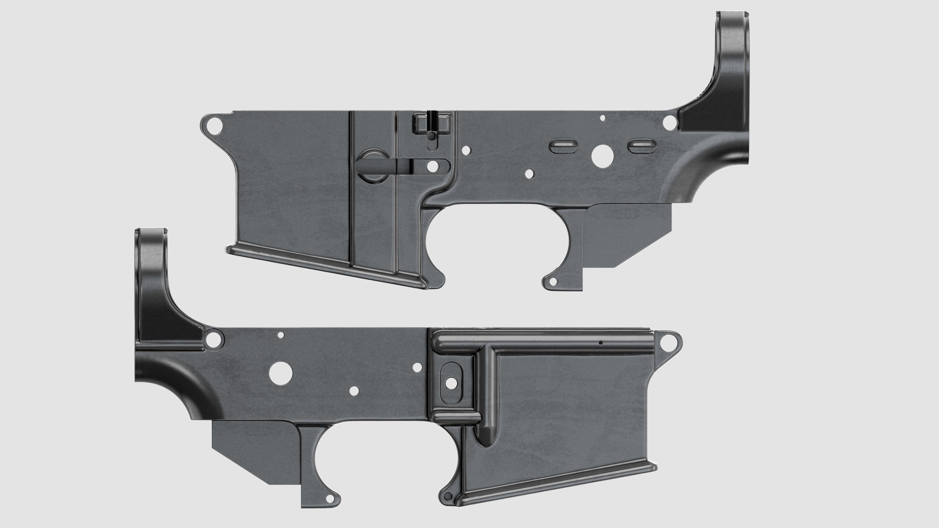 M4A1 - AR-15 - receiver lower - HIGHPOLY - NATO 3D model | CGTrader