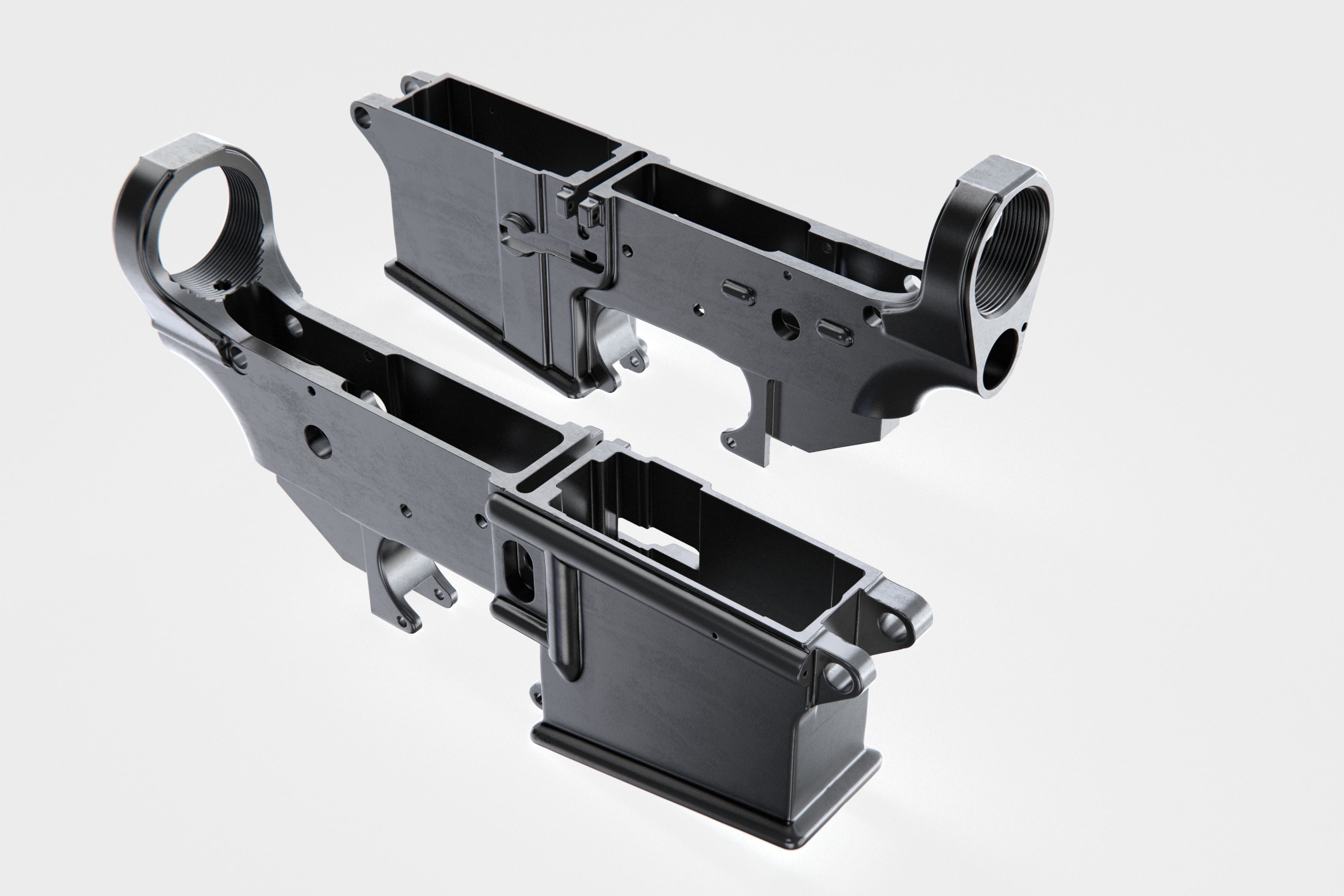 M4A1 - AR-15 - receiver lower - HIGHPOLY - NATO 3D model | CGTrader