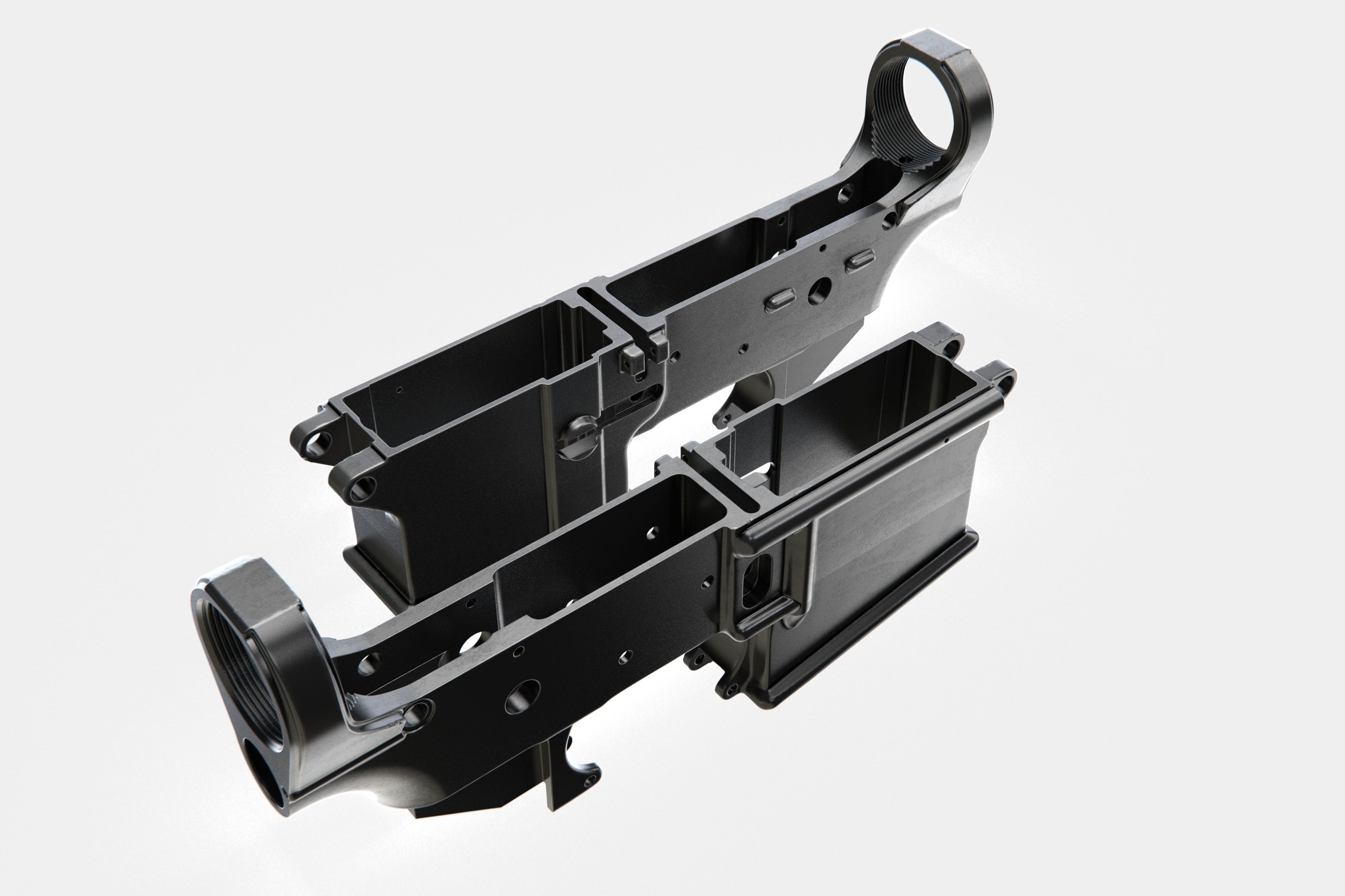 M4A1 - AR-15 - receiver lower - HIGHPOLY - NATO 3D model | CGTrader