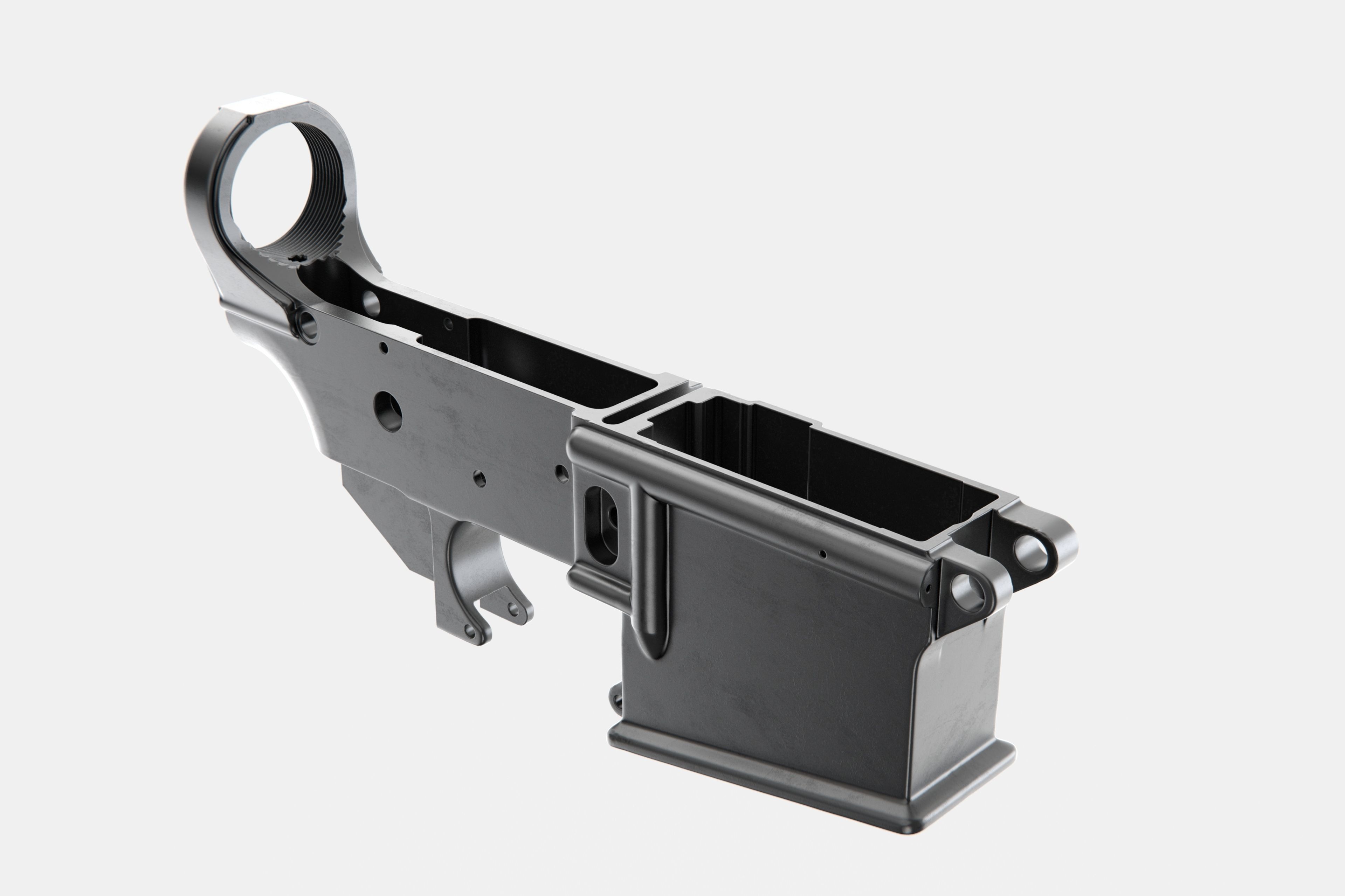 M4A1 - AR-15 - receiver lower - HIGHPOLY - NATO 3D model | CGTrader