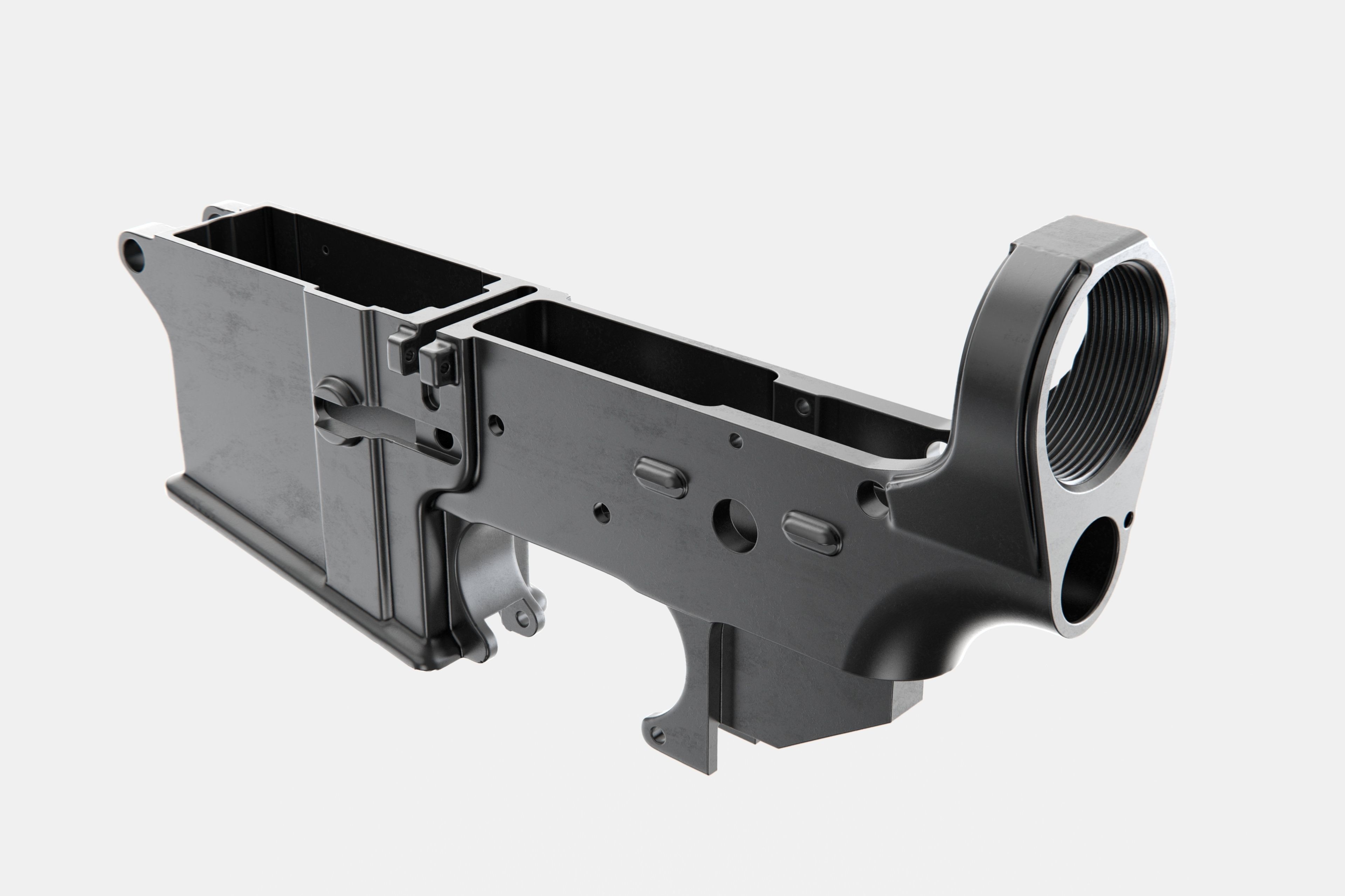 M4A1 - AR-15 - receiver lower - HIGHPOLY - NATO 3D model | CGTrader