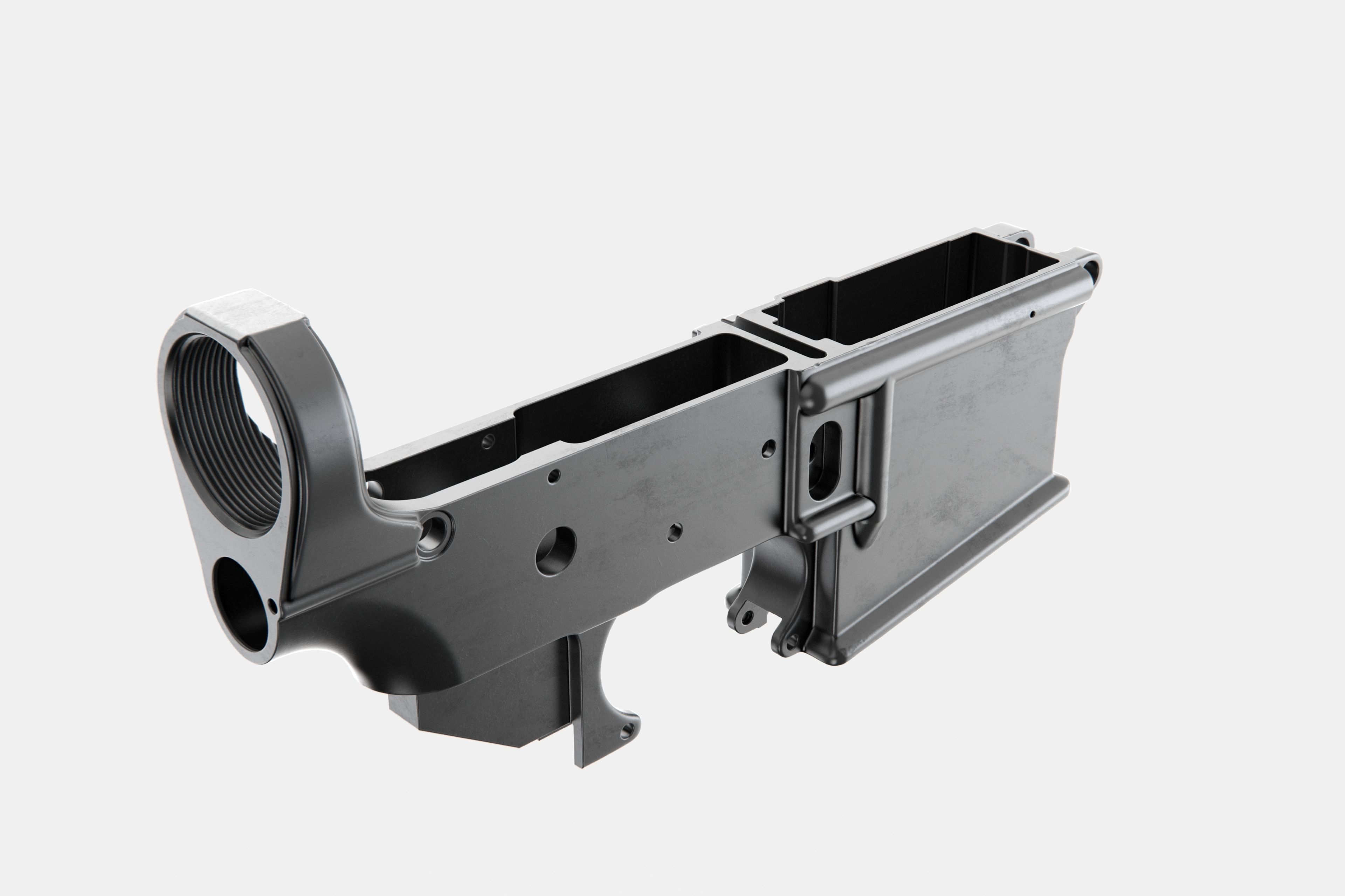 M4A1 - AR-15 - receiver lower - HIGHPOLY - NATO 3D model | CGTrader