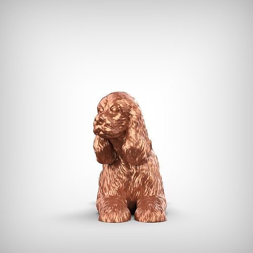 American Cocker Spaniel 3D Print Model Pose 09 3D model 3D printable ...
