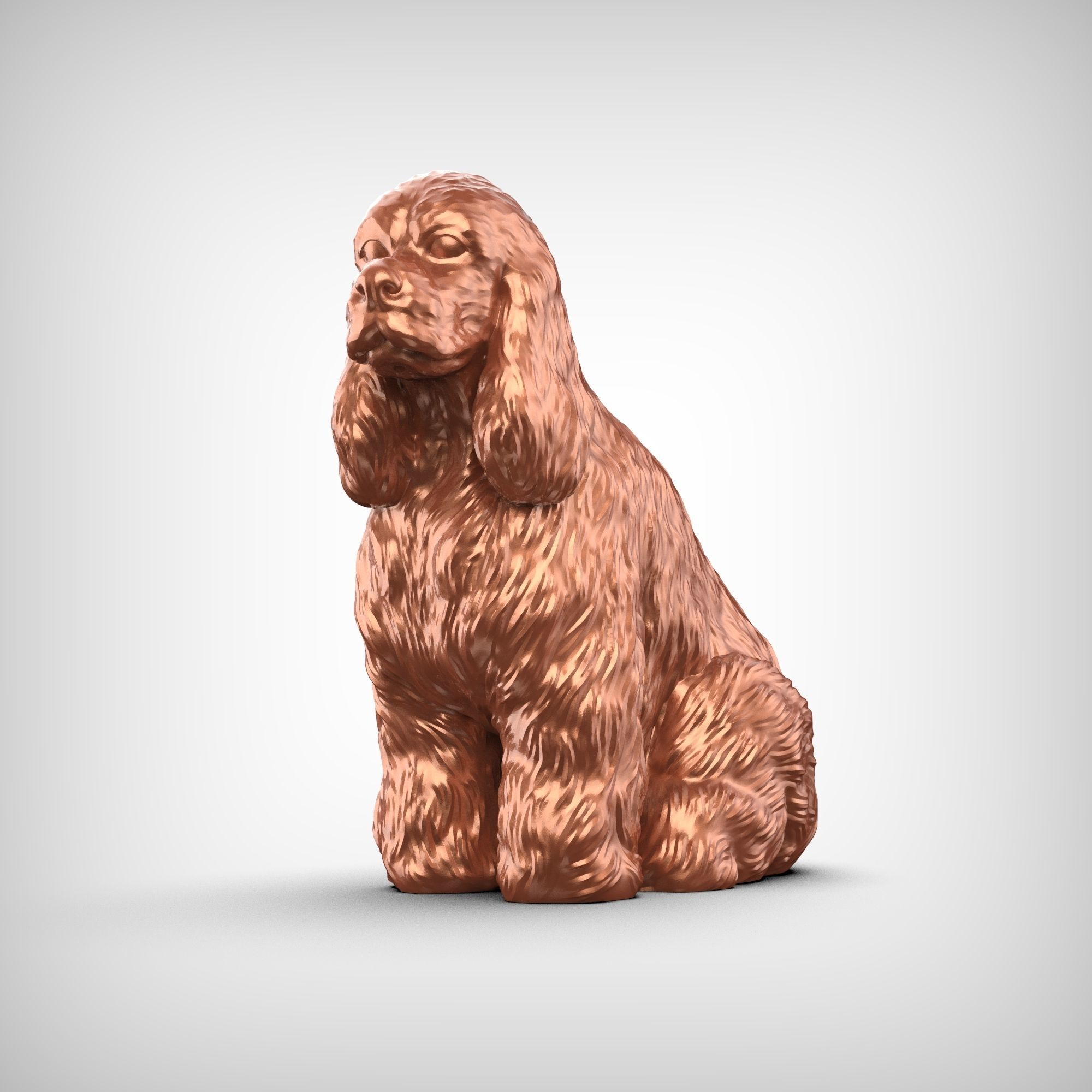American Cocker Spaniel 3D Print Model Pose 05 3D model 3D printable ...