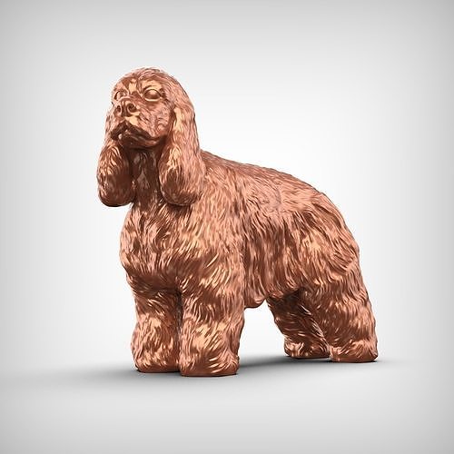 American Cocker Spaniel 3D Print Model Pose 02 3D model 3D printable ...