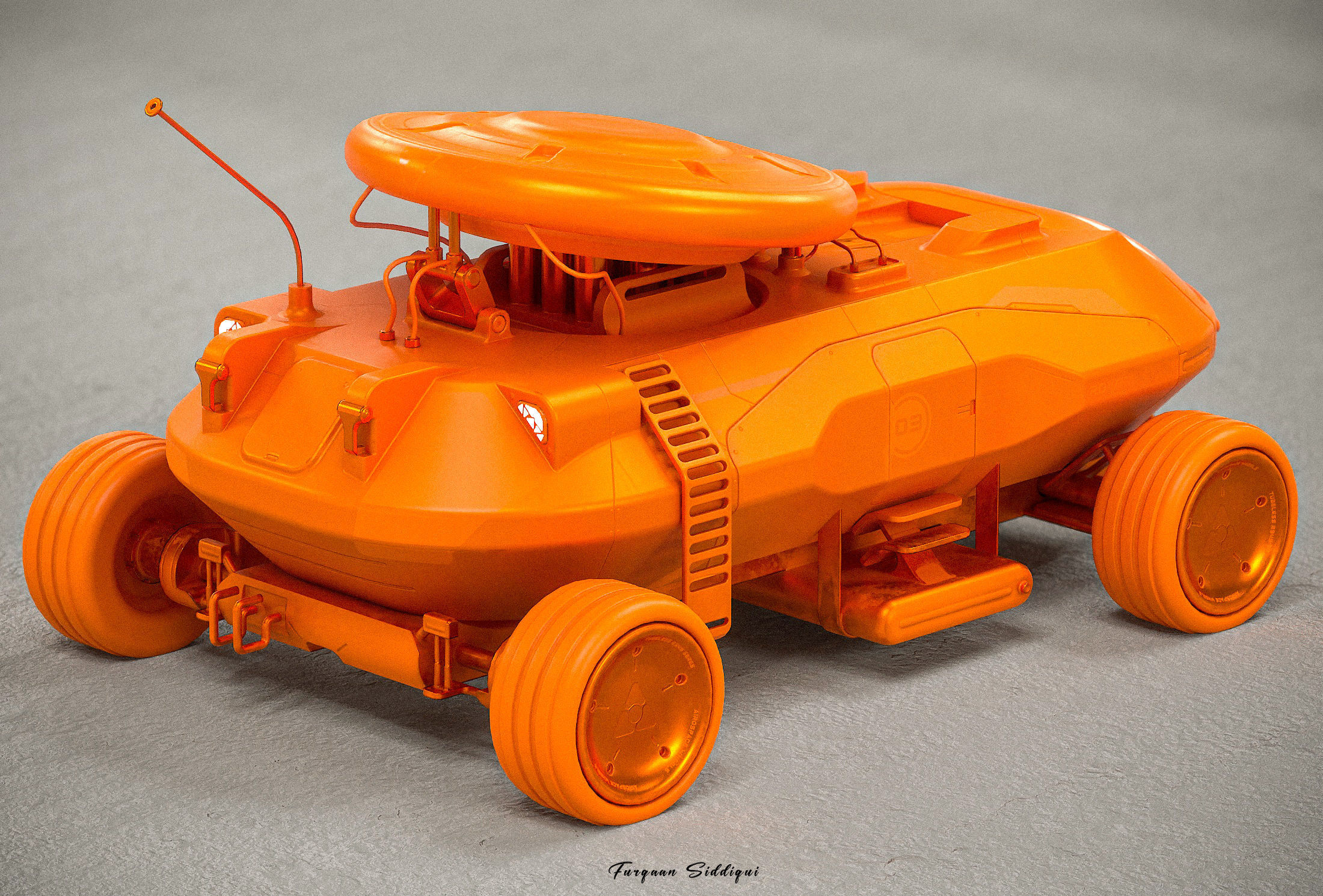 3D model Sci-fi Mars Rover PBR VR / AR / low-poly | CGTrader