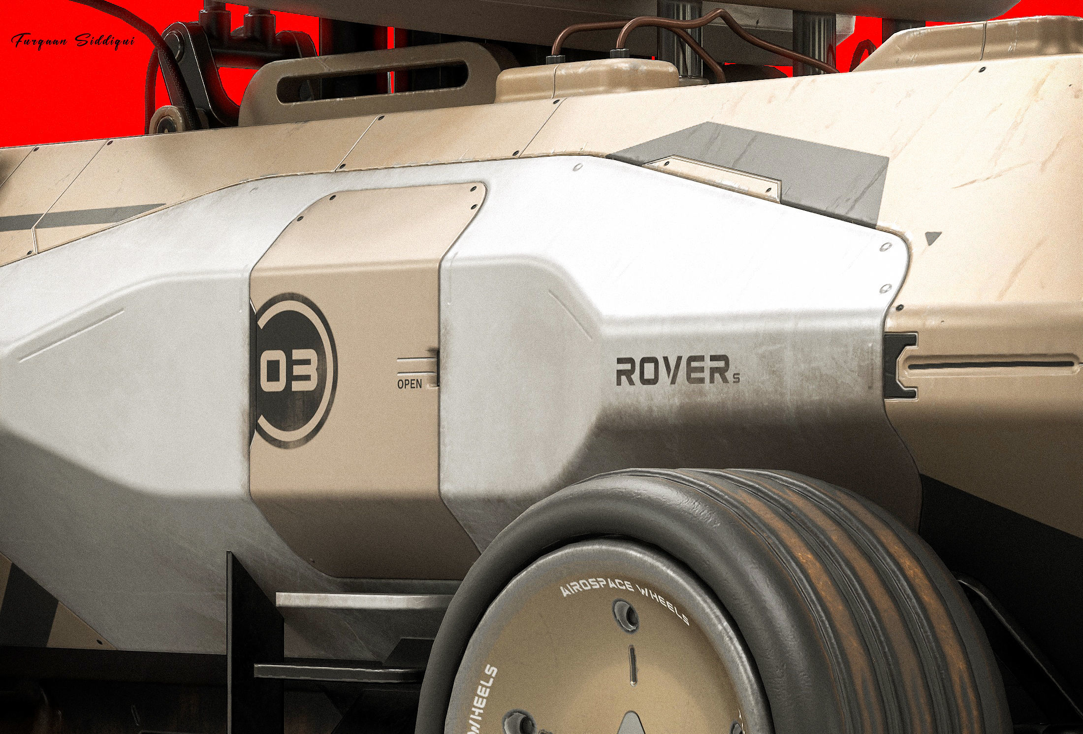 3D model Sci-fi Mars Rover PBR VR / AR / low-poly | CGTrader