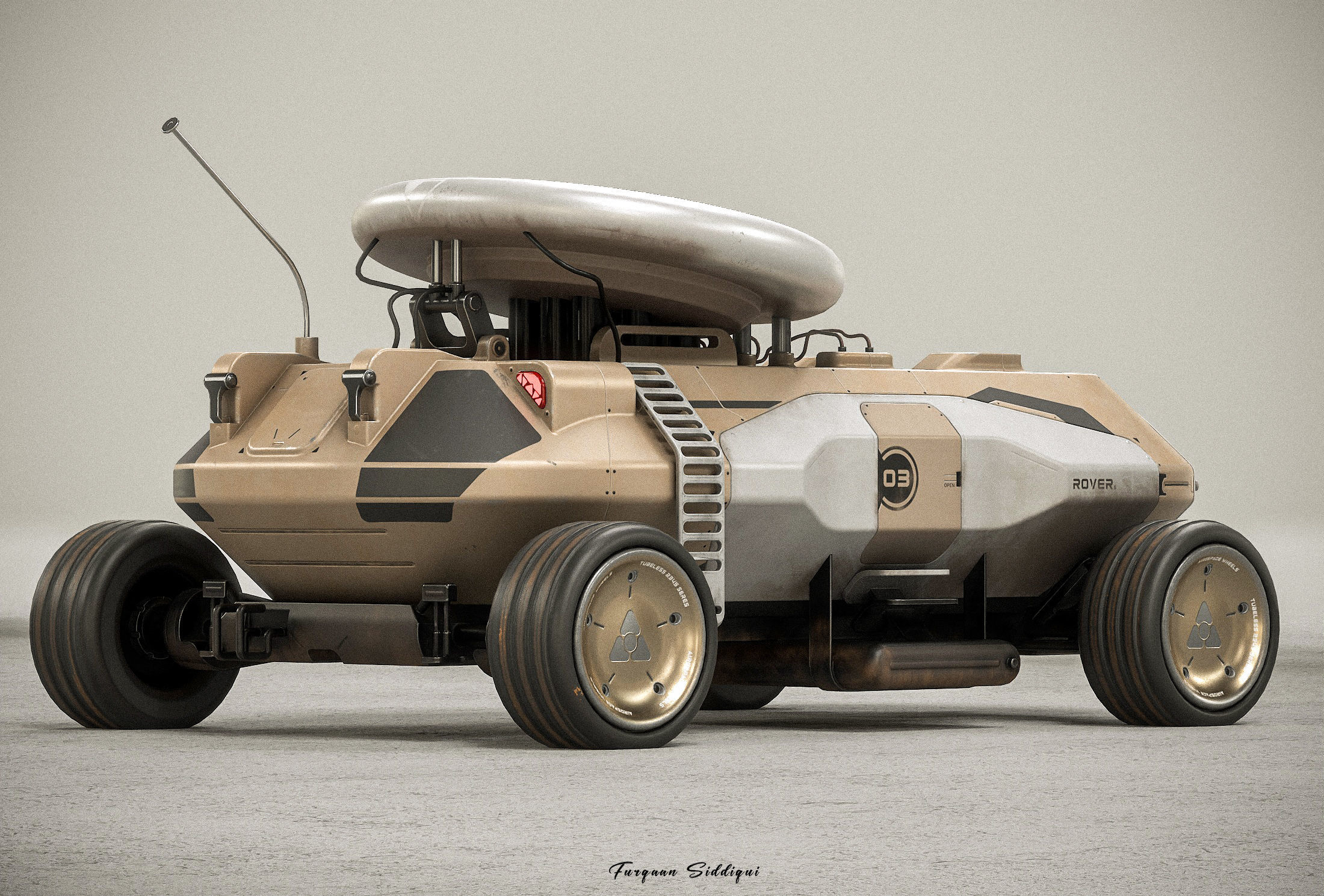 3D model Sci-fi Mars Rover PBR VR / AR / low-poly | CGTrader