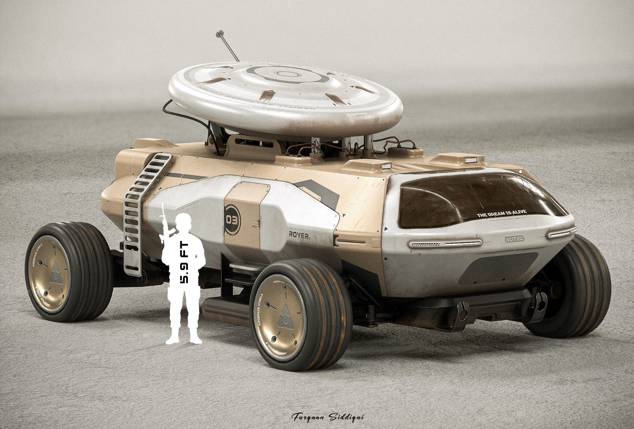 3D model Sci-fi Mars Rover PBR VR / AR / low-poly | CGTrader