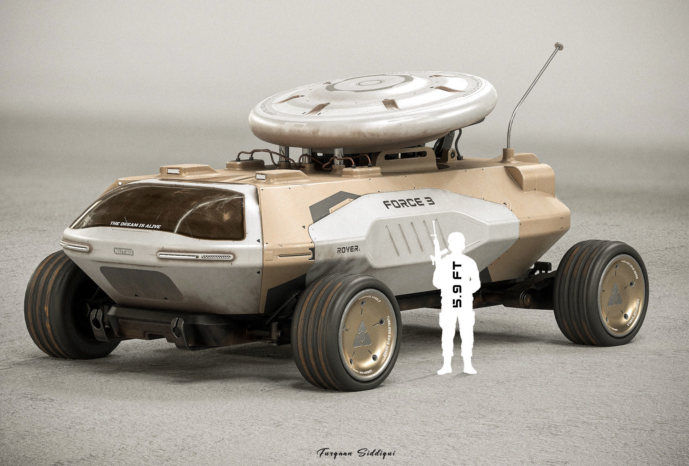 3D model Sci-fi Mars Rover PBR VR / AR / low-poly | CGTrader