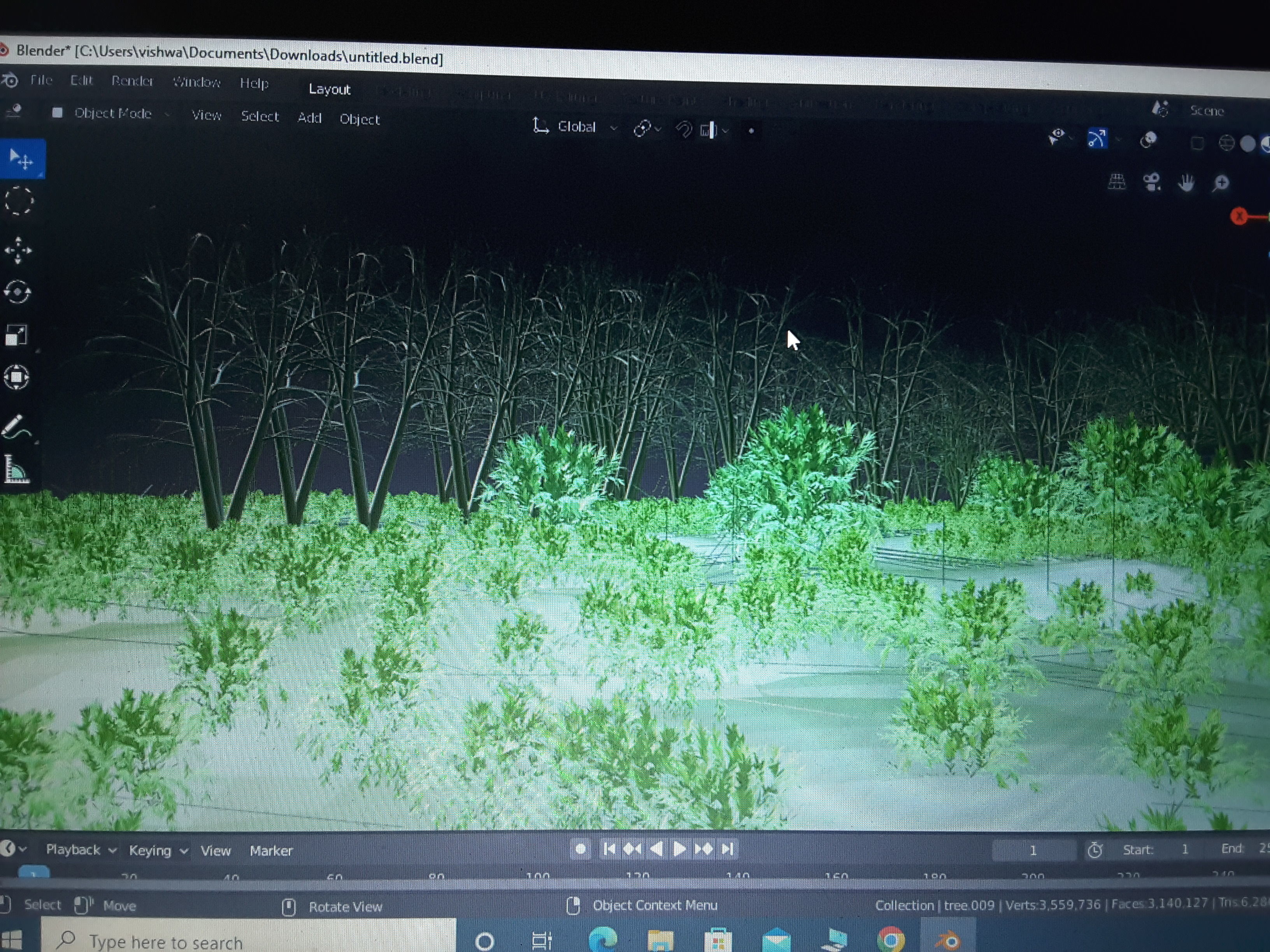 3D model FOREST MODAL VR / AR / low-poly | CGTrader