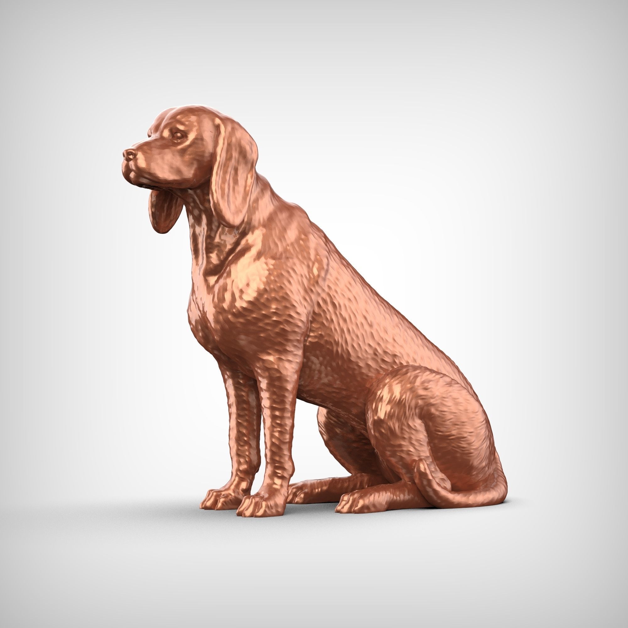Bavarian Mountain Hound 3D Print Model Pose 05 3D model 3D printable ...