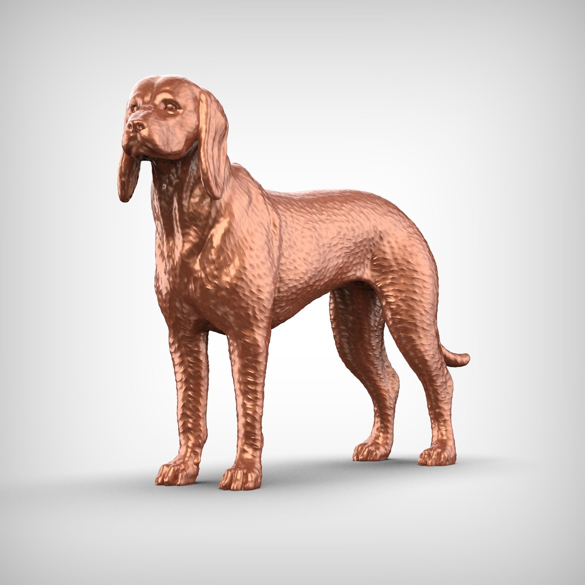 Bavarian Mountain Hound 3D Print Model Pose 02 3D model 3D printable ...