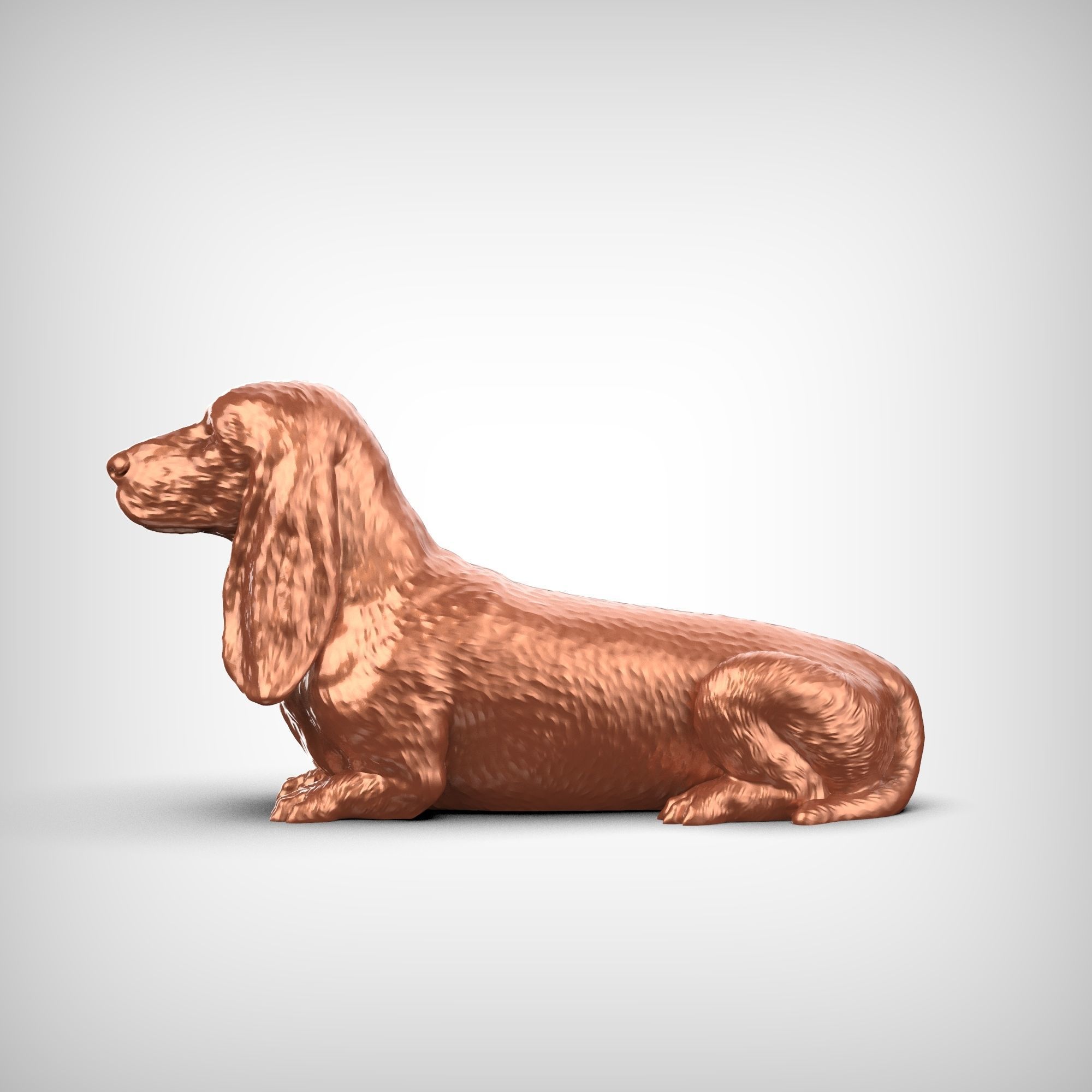 Basset Hound 3D Print Model Pose 07 3D model 3D printable | CGTrader