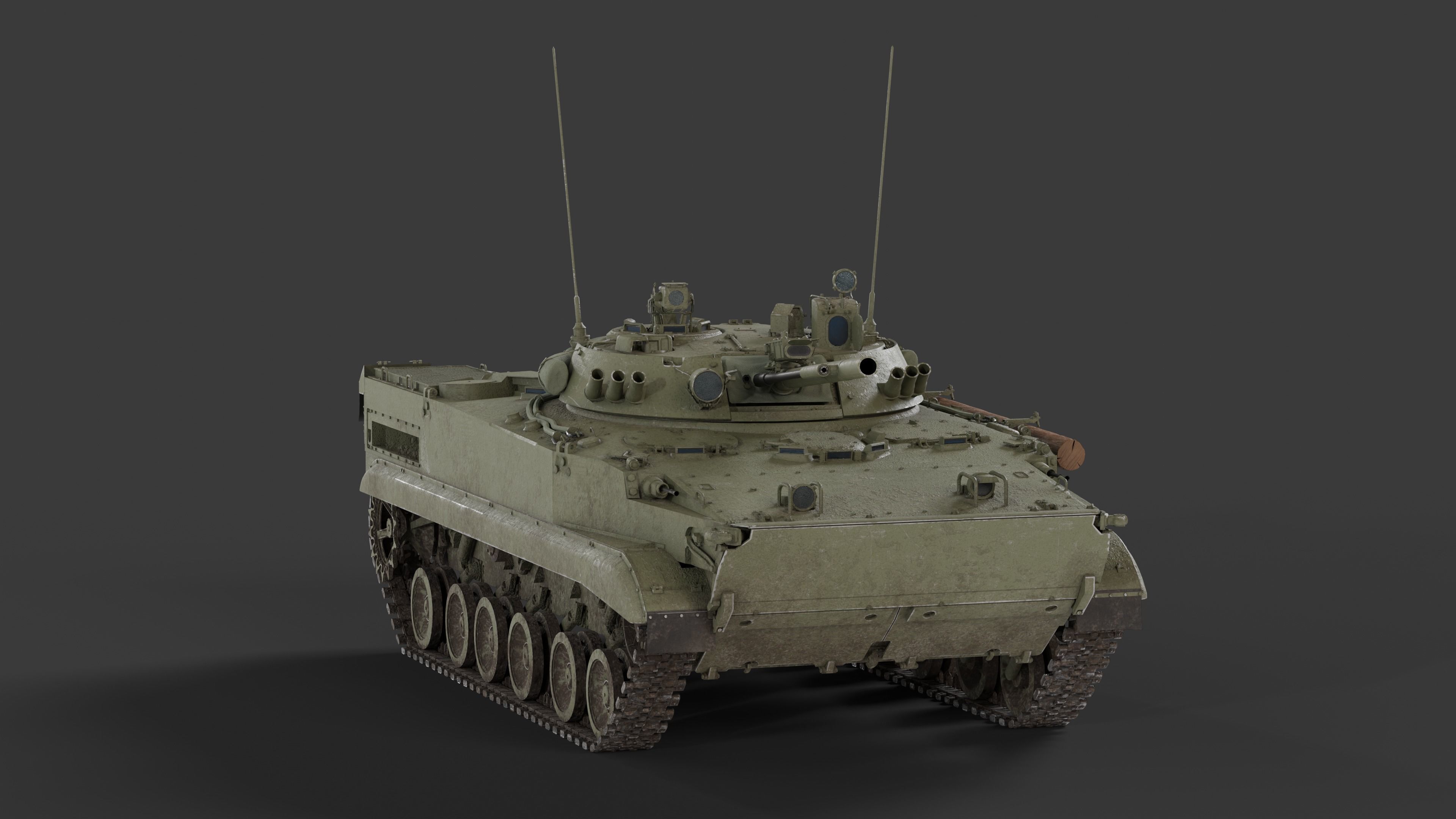 BMP-3 Russian IFV 3D model animated rigged | CGTrader