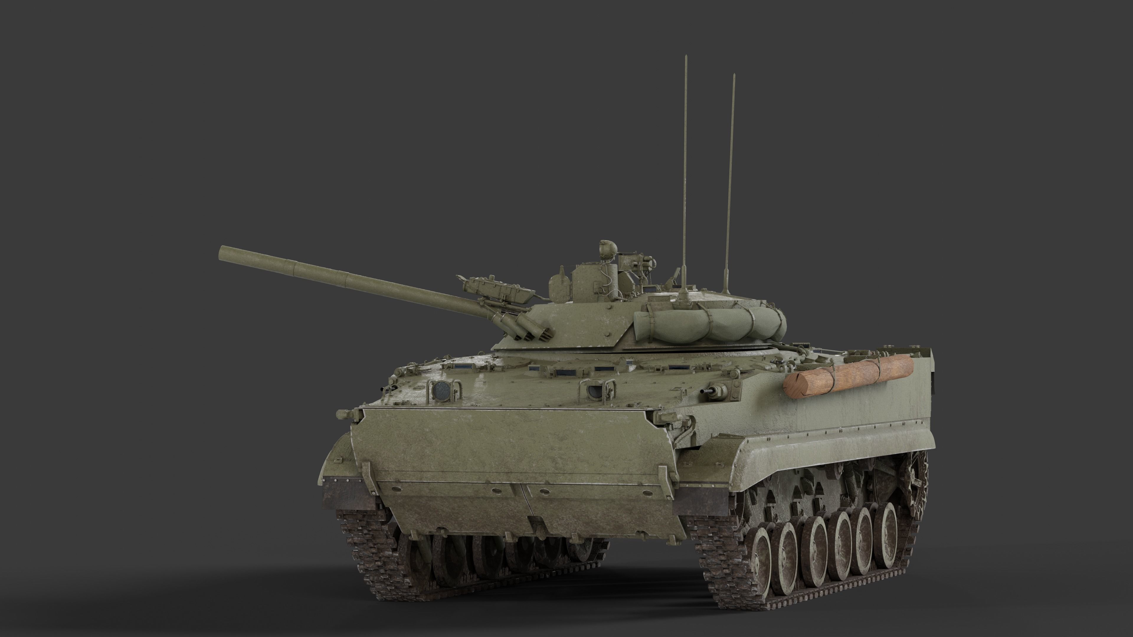 BMP-3 Russian IFV 3D model animated rigged | CGTrader