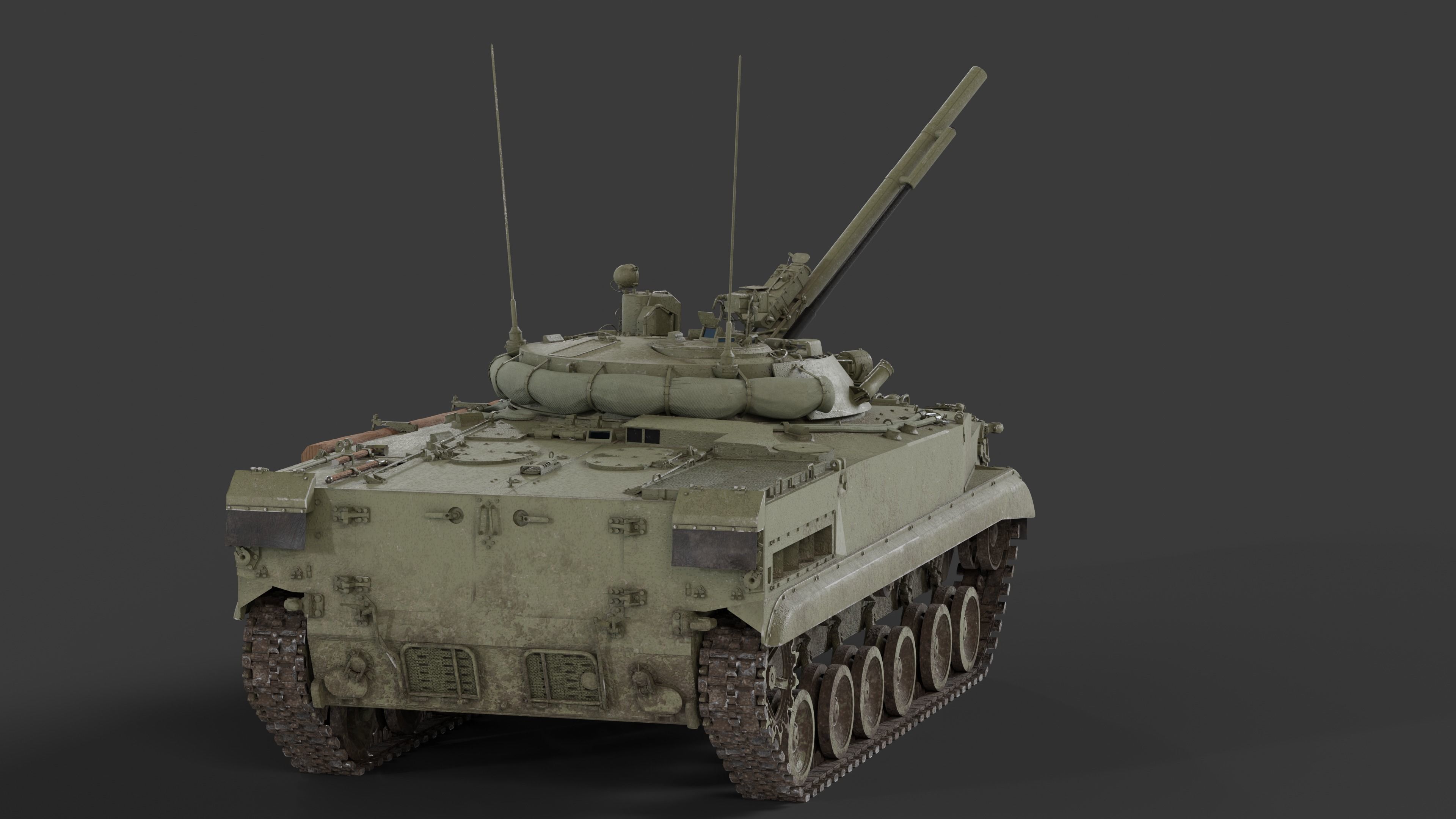 BMP-3 Russian IFV 3D model animated rigged | CGTrader