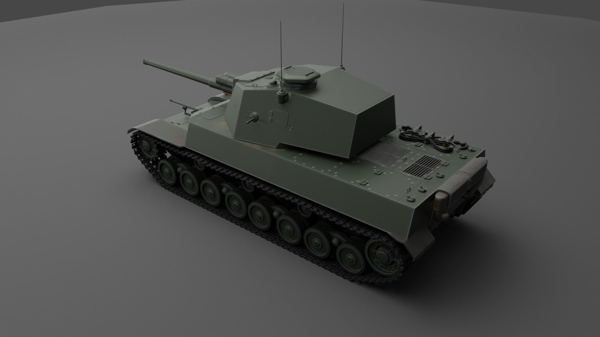 Type 5 Chi-Ri 2 japanese medium tank 3D model | CGTrader