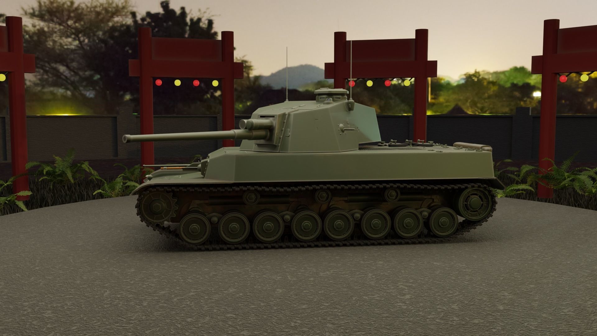 Type 5 Chi-Ri 2 japanese medium tank 3D model | CGTrader