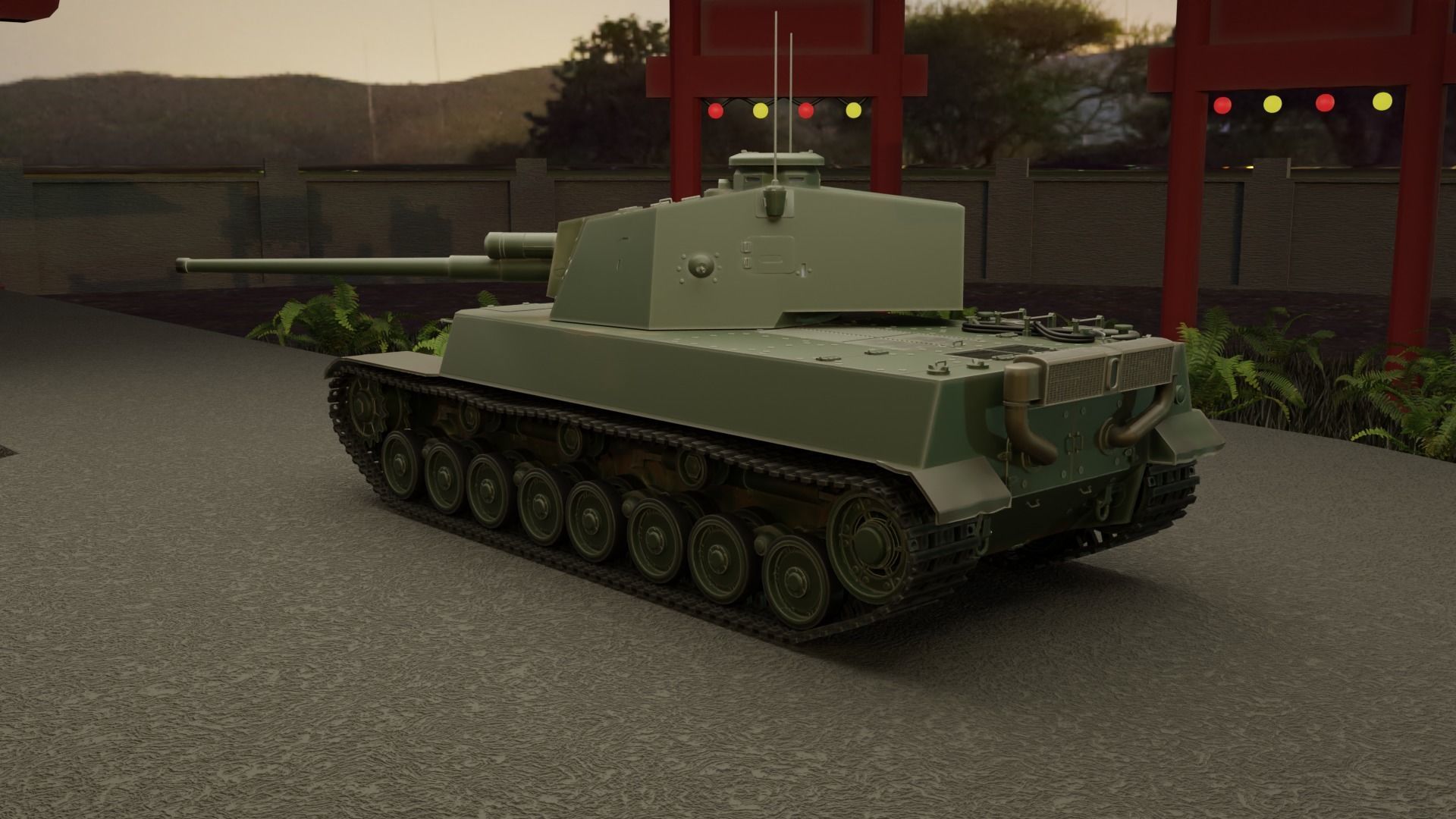 Type 5 Chi-Ri 2 japanese medium tank 3D model | CGTrader