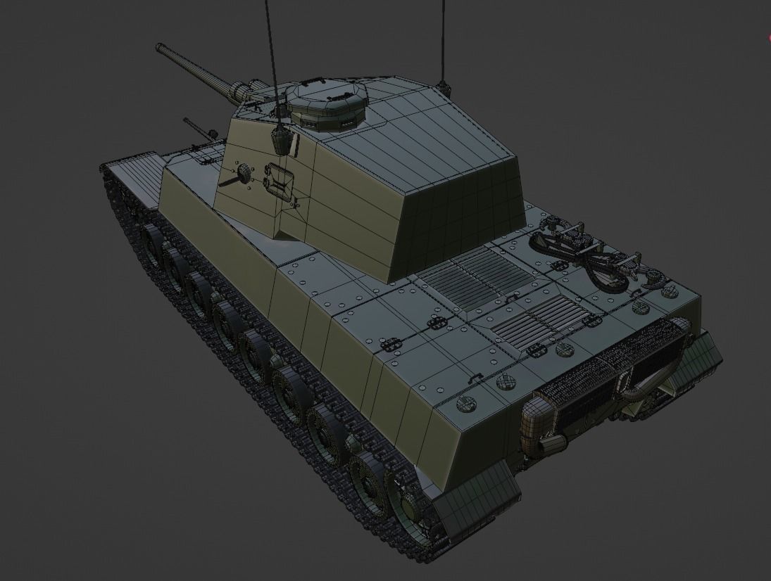 Type 5 Chi-Ri 2 japanese medium tank 3D model | CGTrader