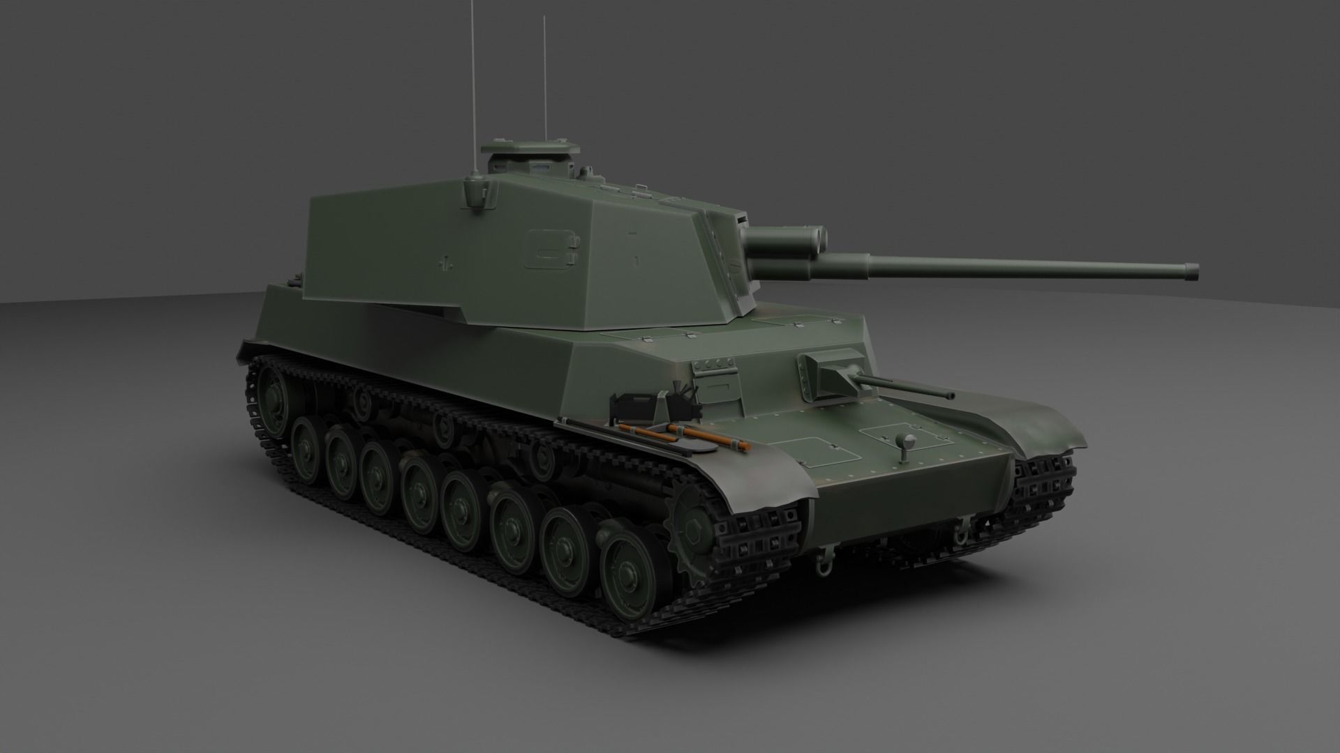 Type 5 Chi-Ri 2 japanese medium tank 3D model | CGTrader