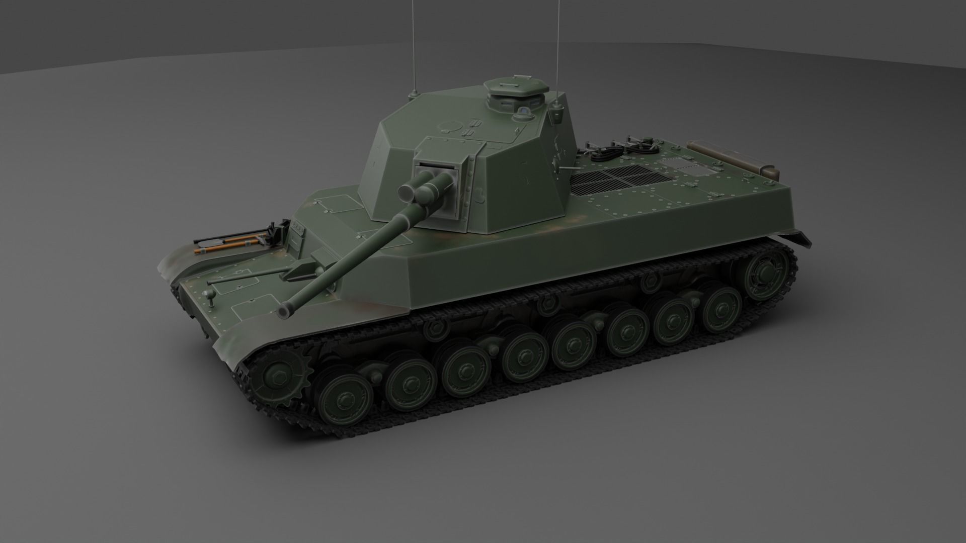 Type 5 Chi-Ri 2 japanese medium tank 3D model | CGTrader