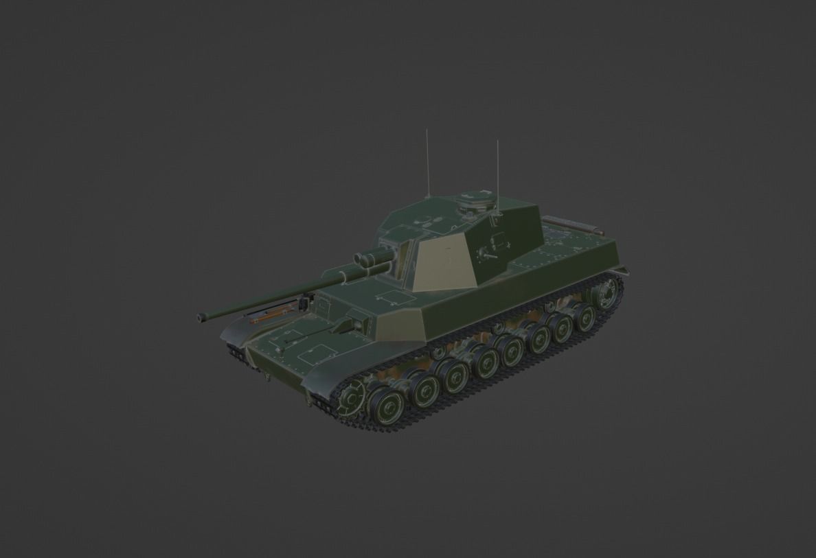 Type 5 Chi-Ri 2 japanese medium tank 3D model | CGTrader