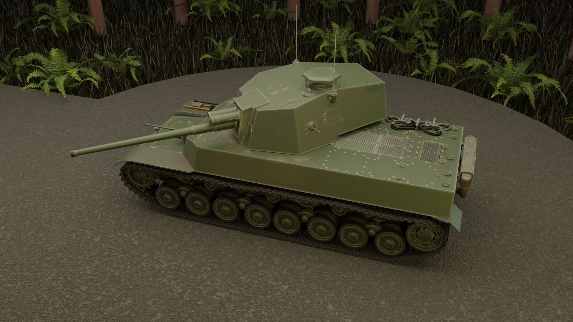 Type 5 Chi-Ri 2 japanese medium tank 3D model | CGTrader