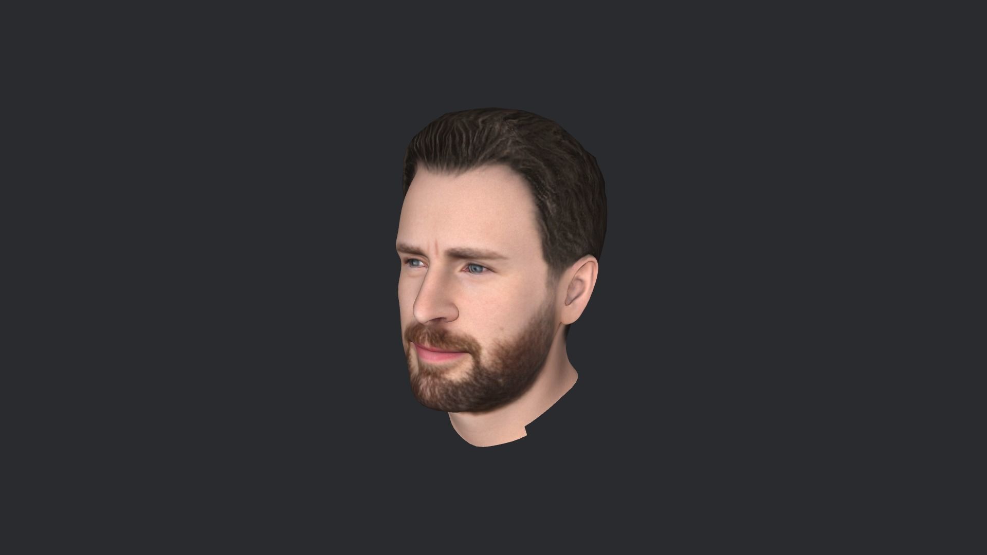 Chris Evans Hyper Realistic Full Body Fully Rigged 3D Character 3D ...