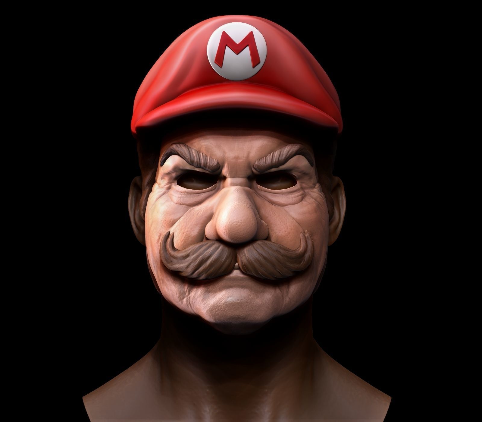 Super Mario Mask 3D model 3D printable | CGTrader