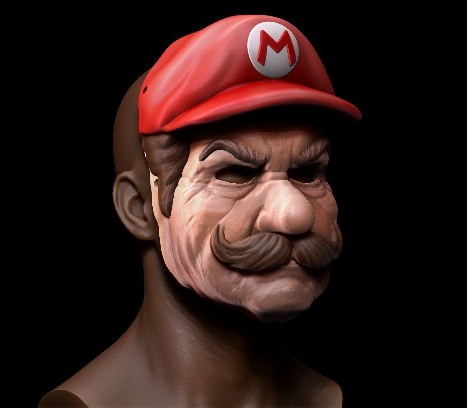 Super Mario Mask 3D model 3D printable | CGTrader