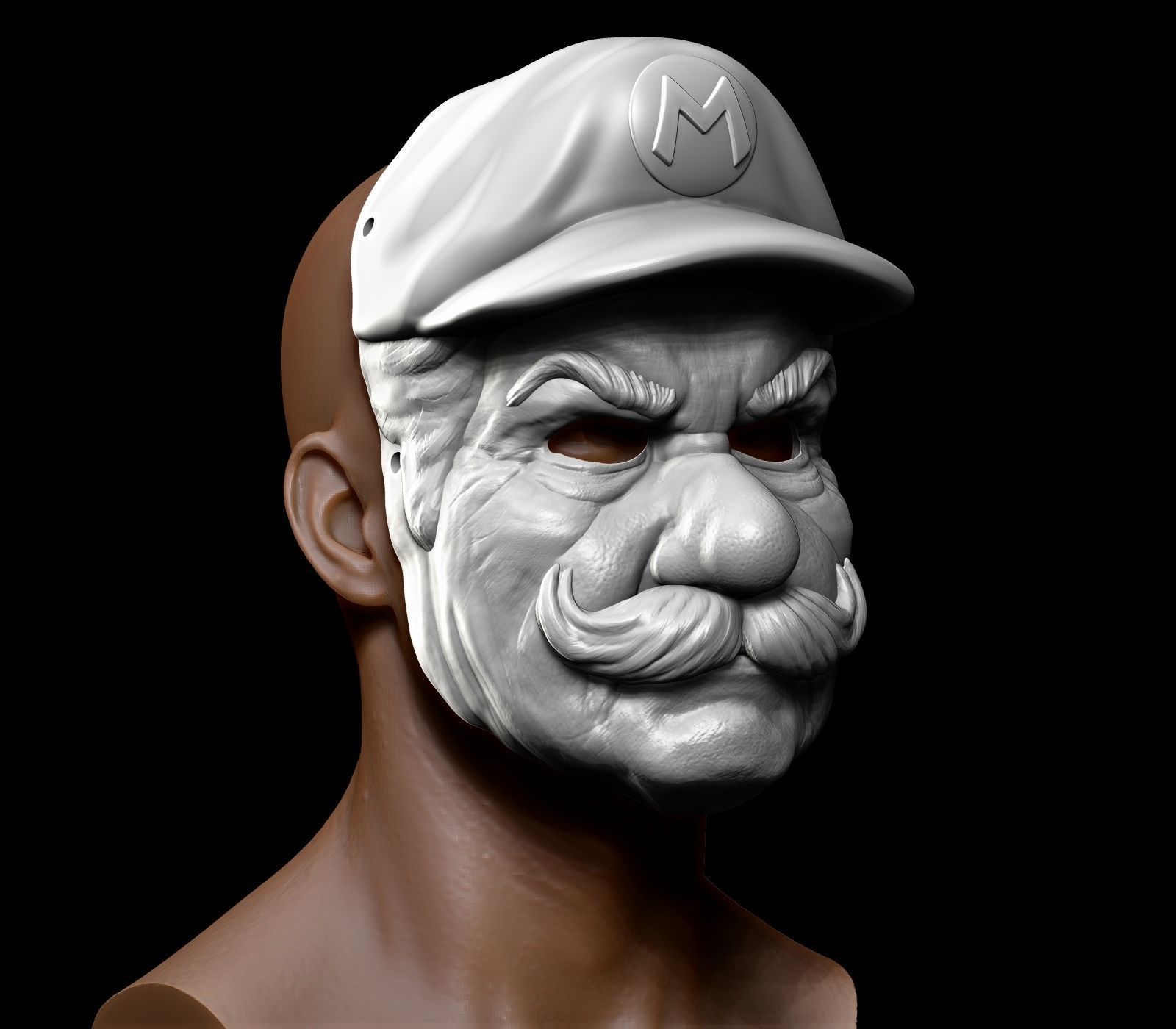 Super Mario Mask 3D model 3D printable | CGTrader