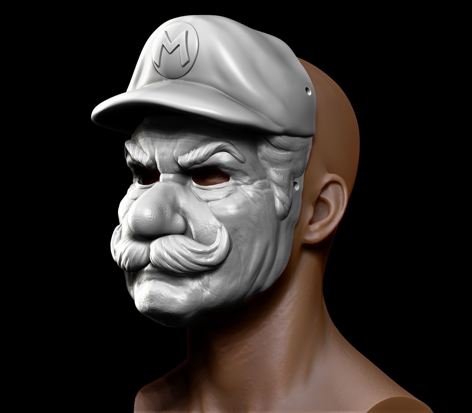 Super Mario Mask 3D model 3D printable | CGTrader