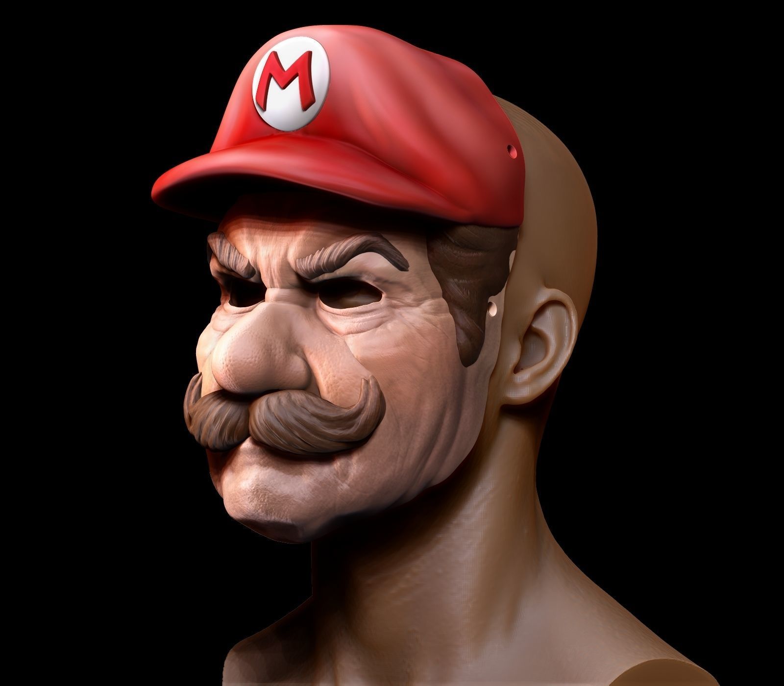Super Mario Mask 3D model 3D printable | CGTrader
