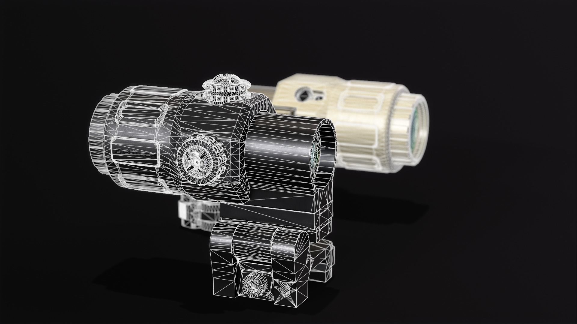 3D model EOTech G33 Magnifier VR / AR / low-poly | CGTrader