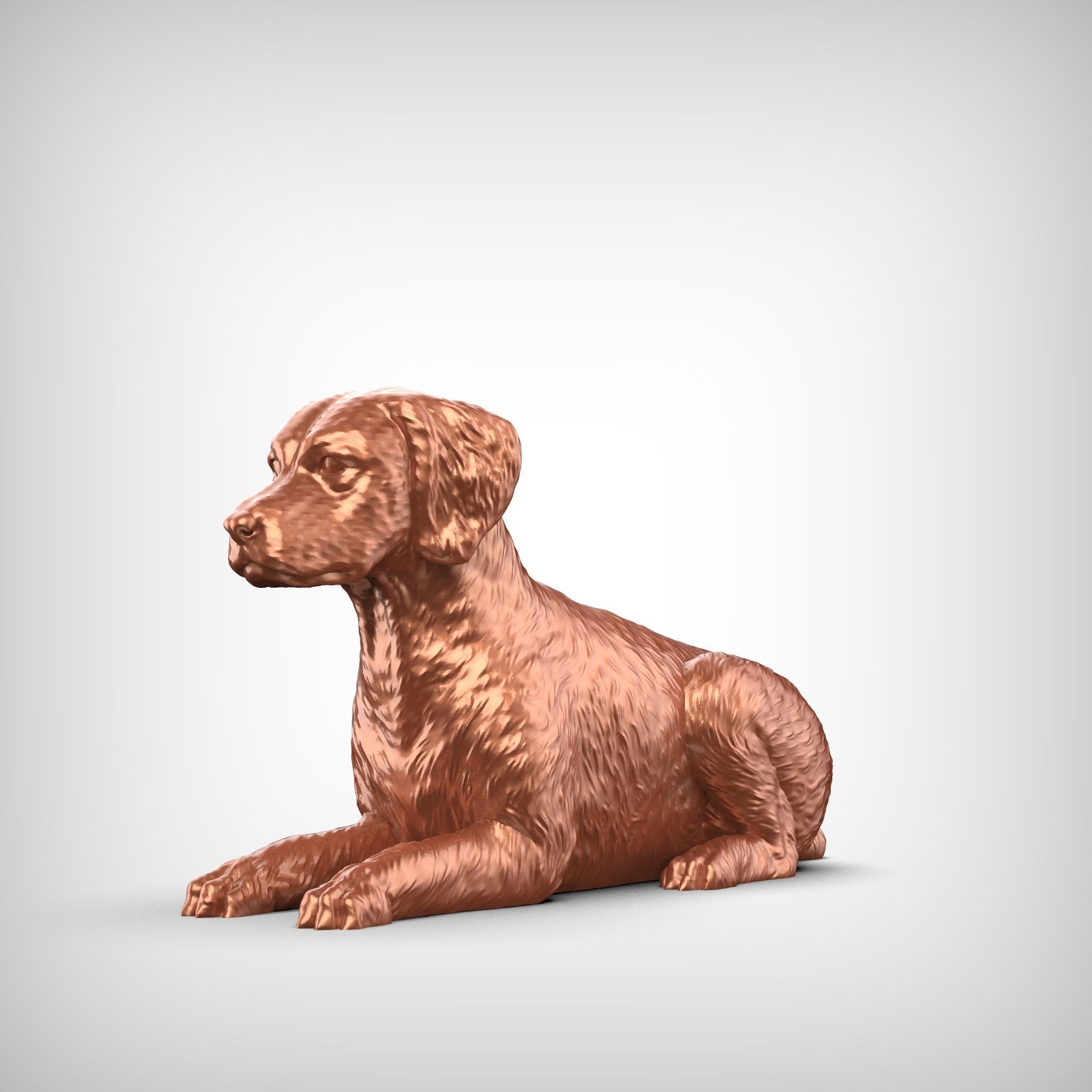 Brittany Dog 3D Print Model Pose 07 3D model 3D printable | CGTrader