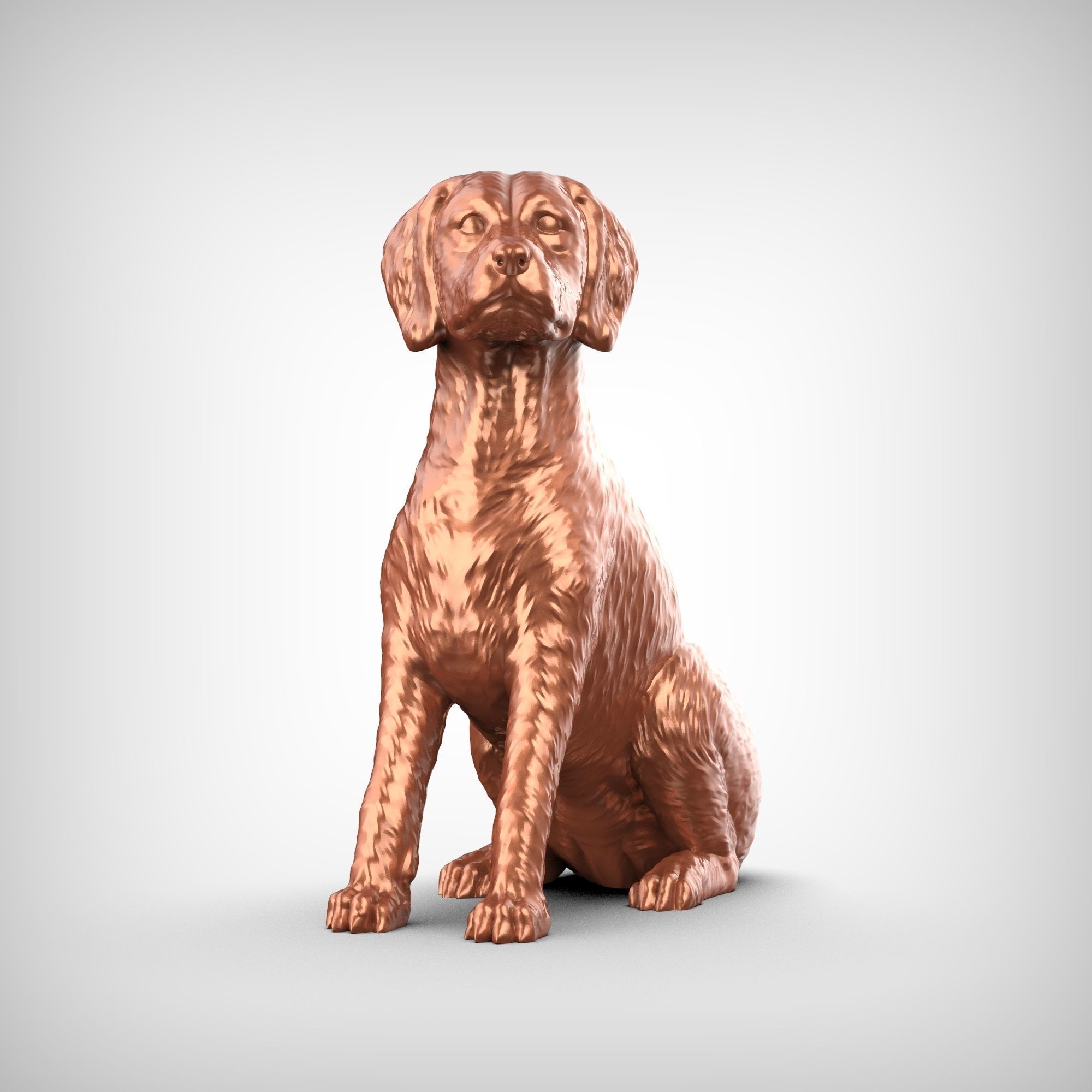 Brittany Dog 3D Print Model Pose 05 3D model 3D printable | CGTrader