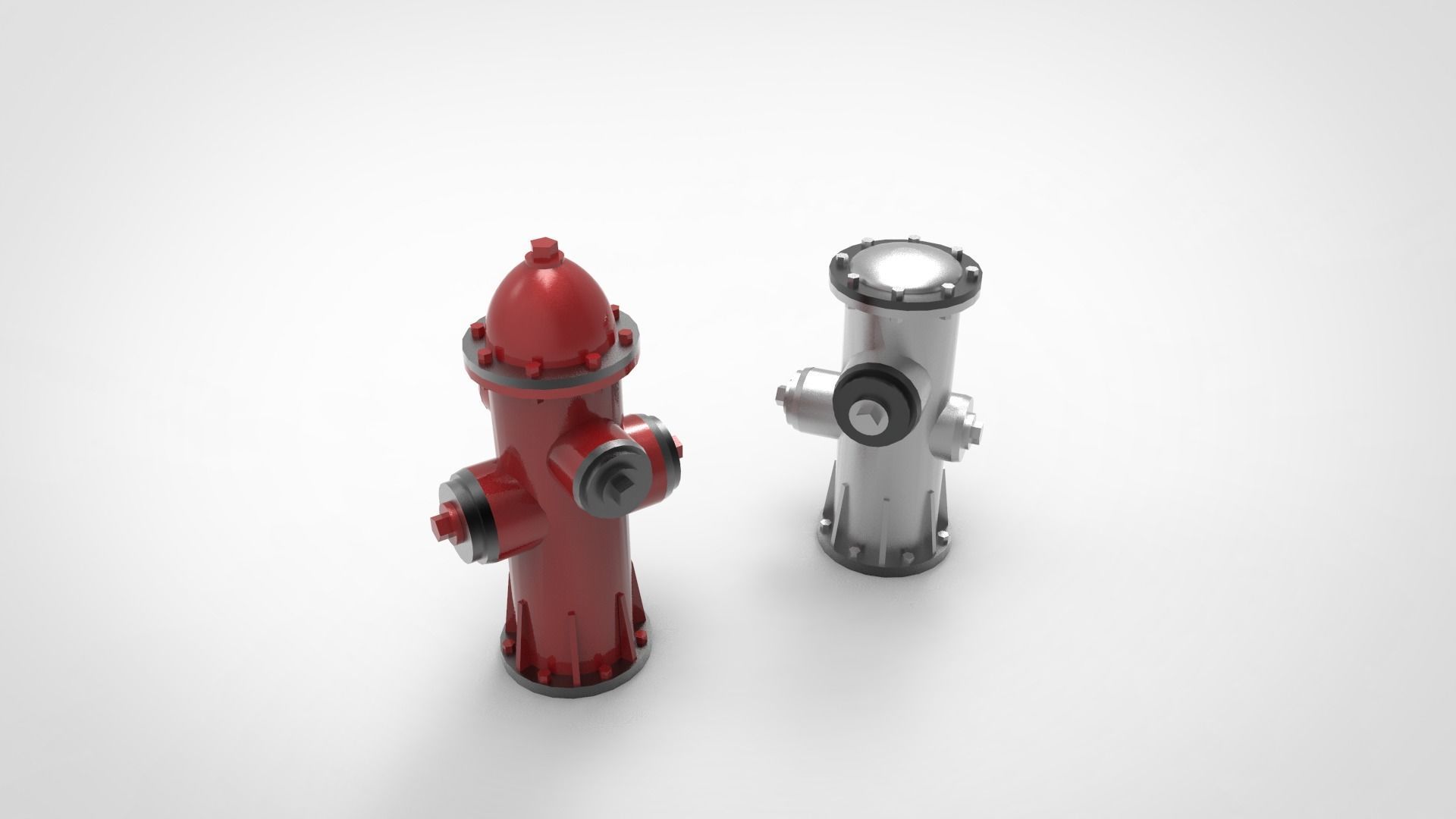 3D model Public hydrants VR / AR / low-poly | CGTrader