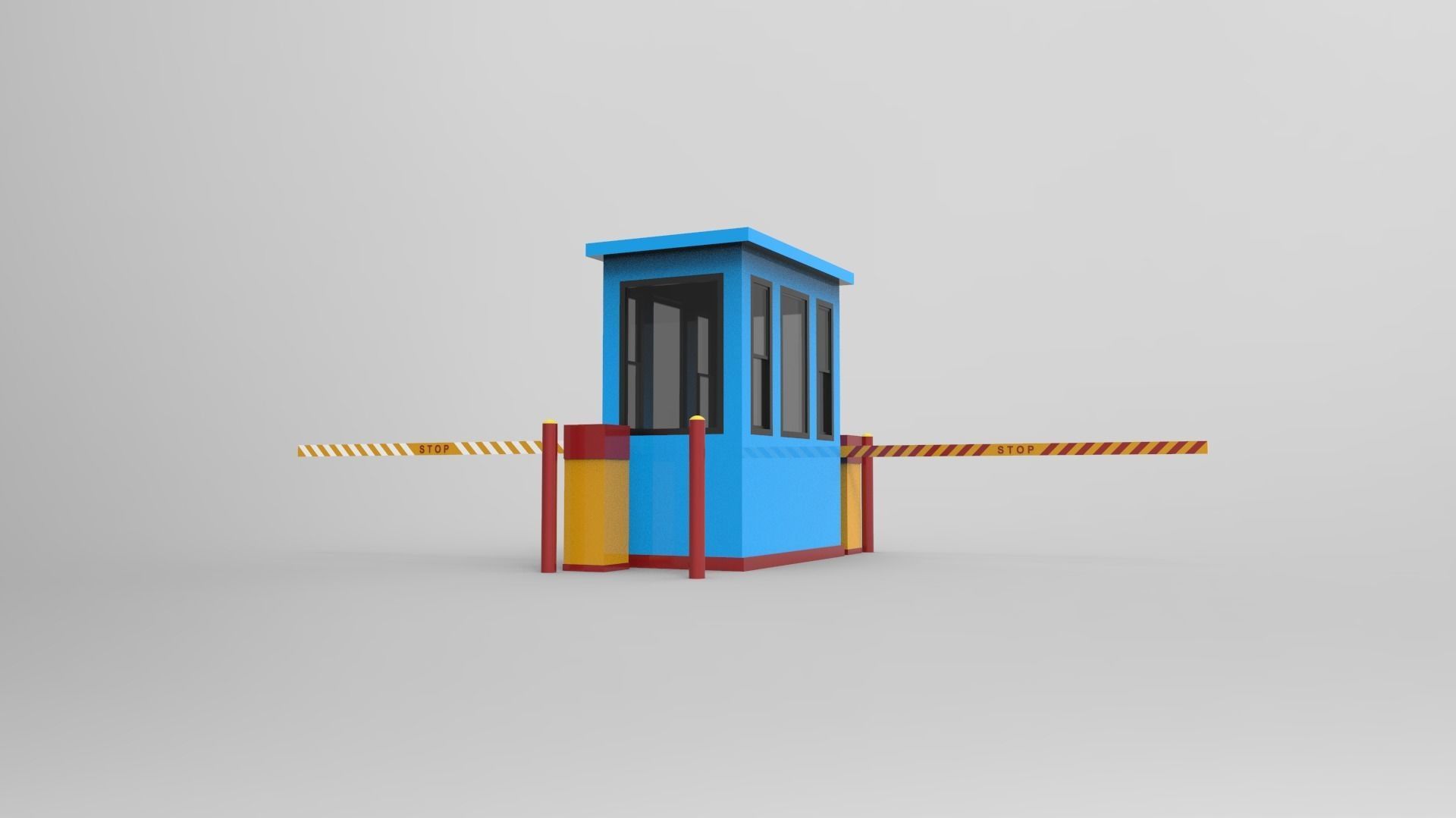 3D model Parking booths VR / AR / low-poly | CGTrader